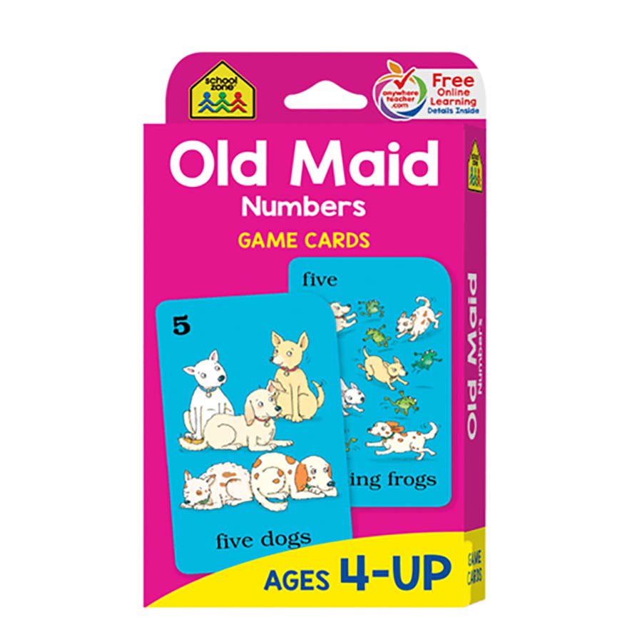 School Zone Old Maid Numbers Game Cards - Shop Books & coloring at H-E-B