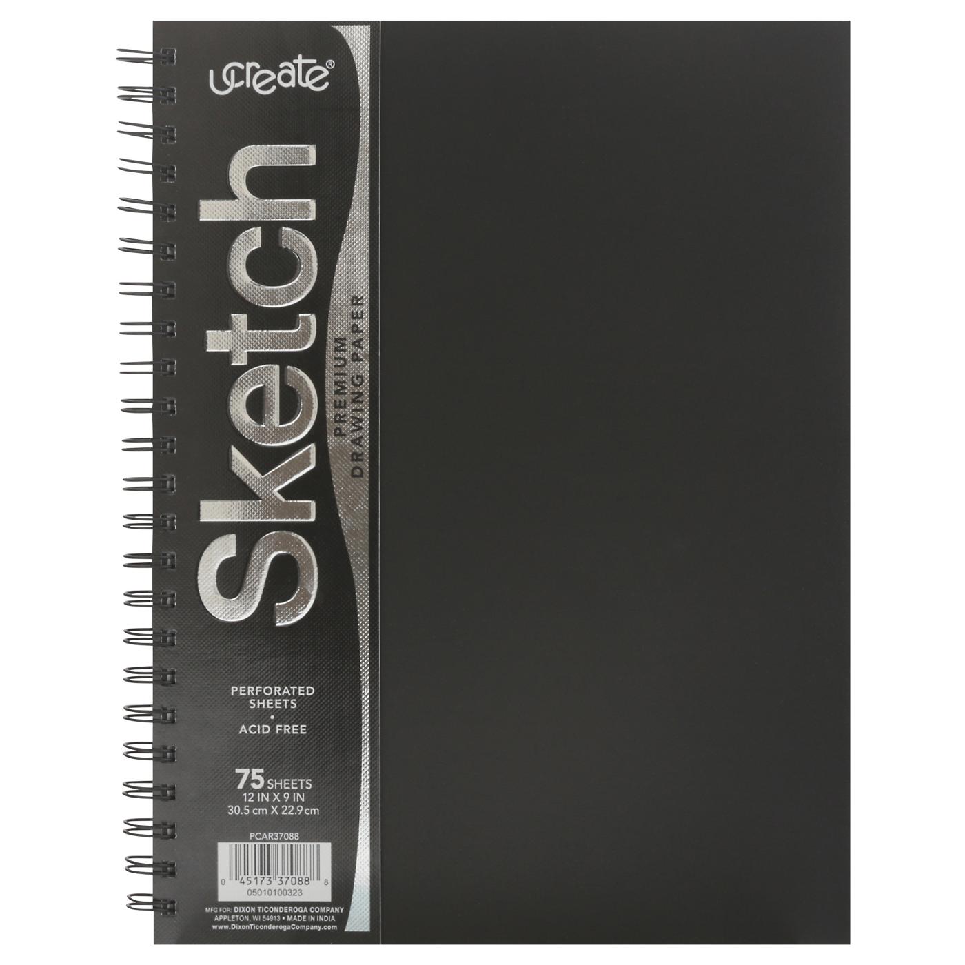 UCreate Premium Drawing Paper Spiral Sketch Pad - Shop Construction ...