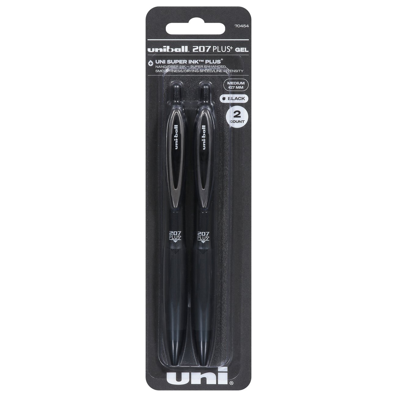 uniball 207 Plus+ 0.7mm Retractable Gen Pens - Black Ink - Shop Pens at ...