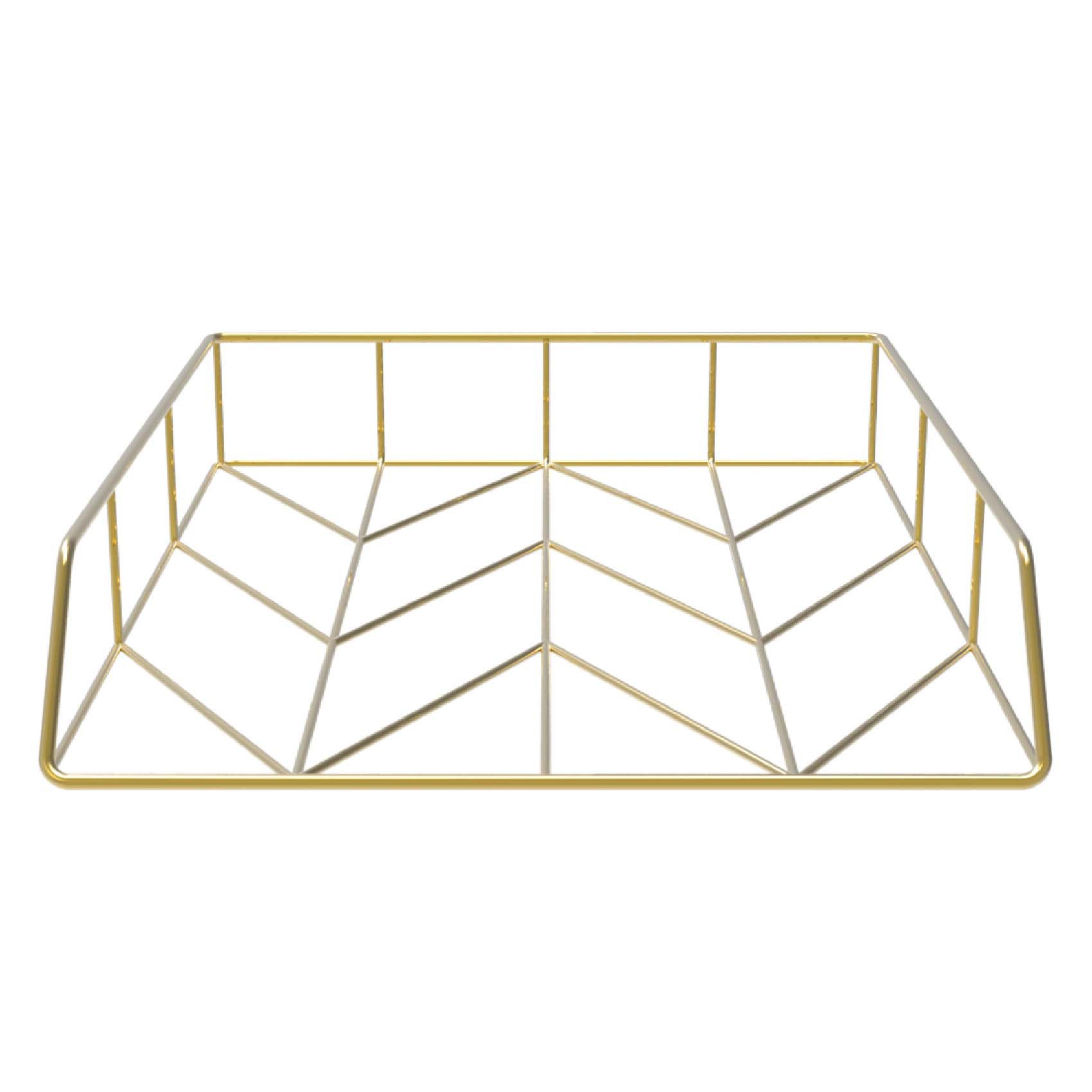 U Brands Gold Wire Metal Desktop Letter Tray - Shop Desktop organizers ...