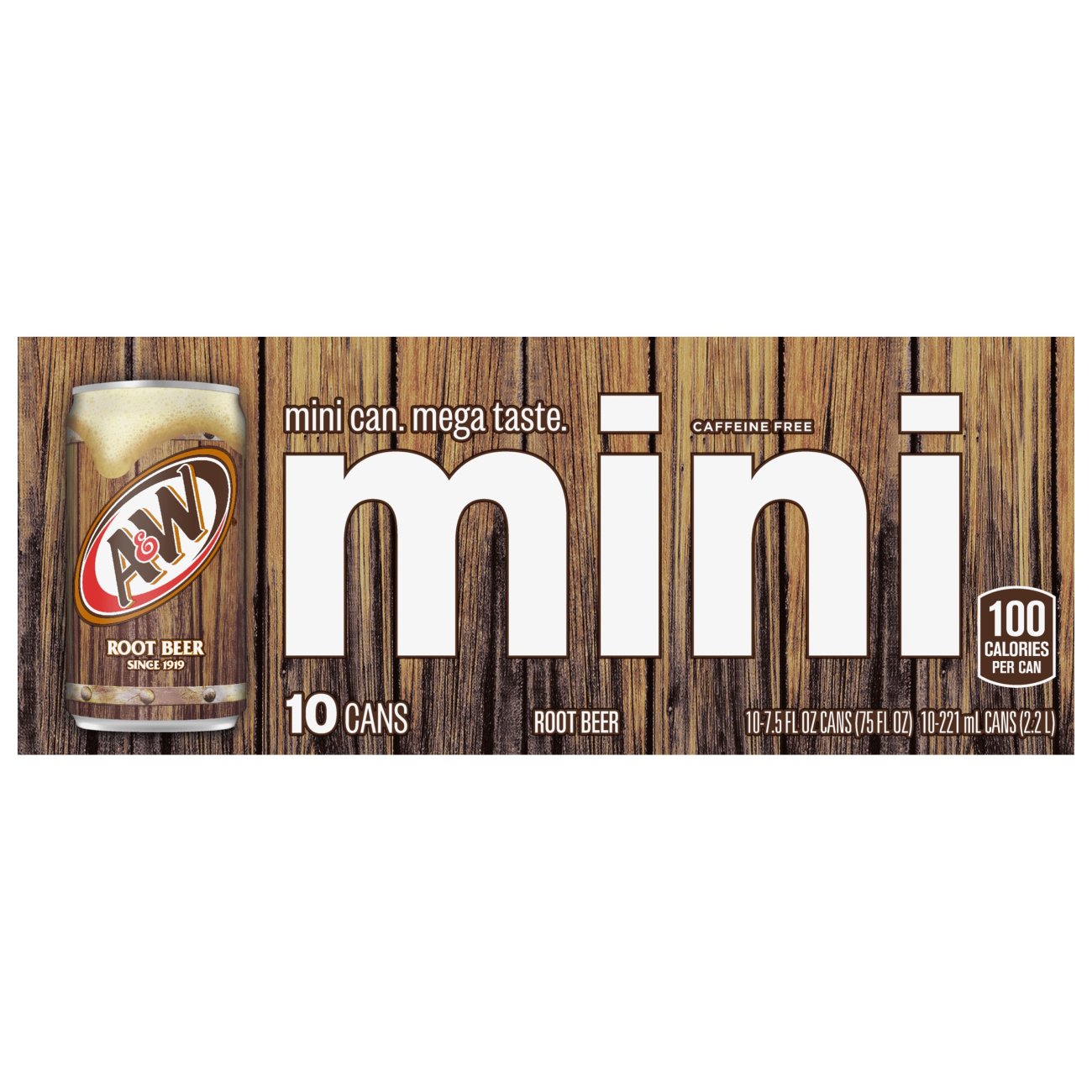 A&W Root Beer Mini 7.5 oz Cans - Shop Soda at H-E-B