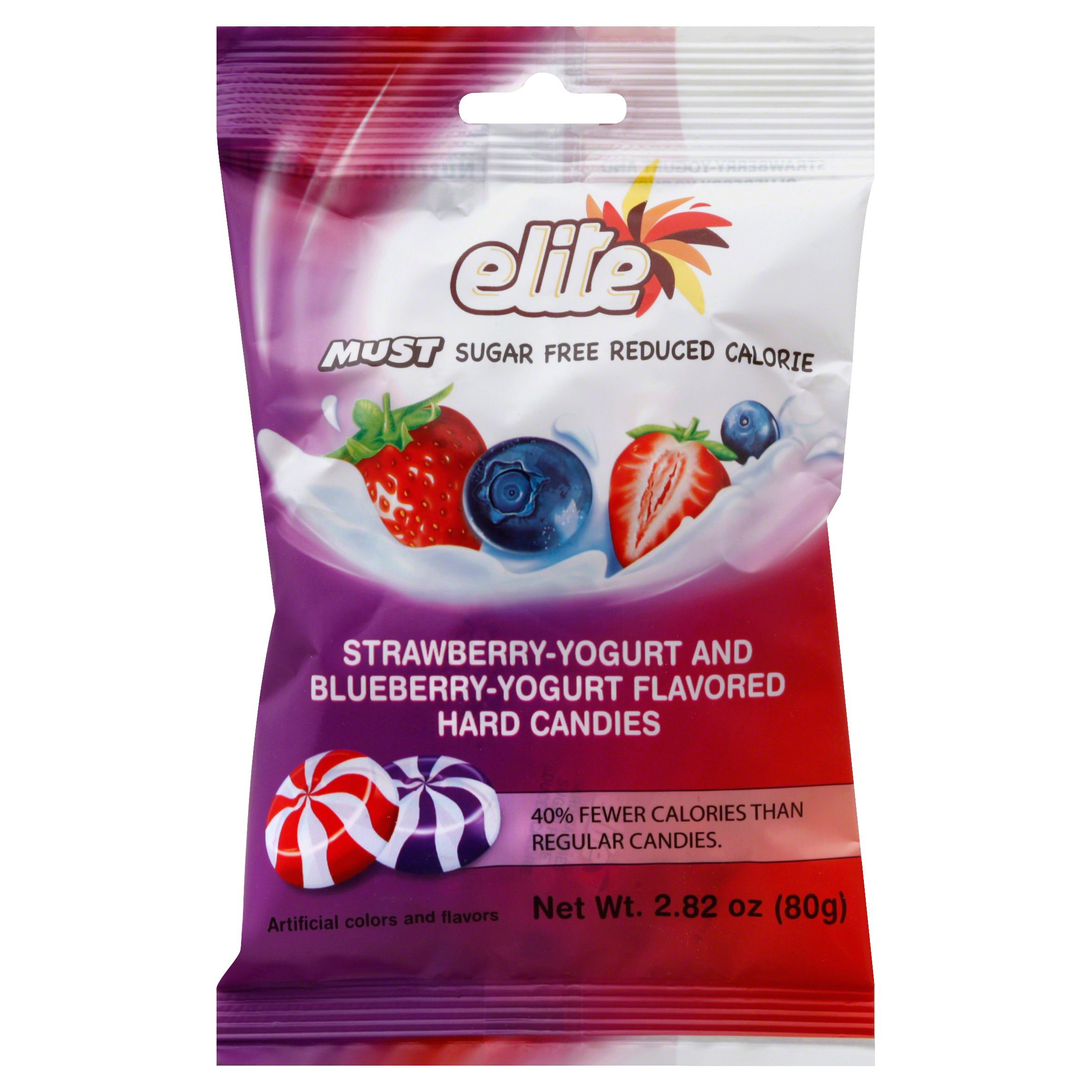 Elite Strawberry & Blueberry Yogurt Flavored Hard Candy - Shop Candy at ...