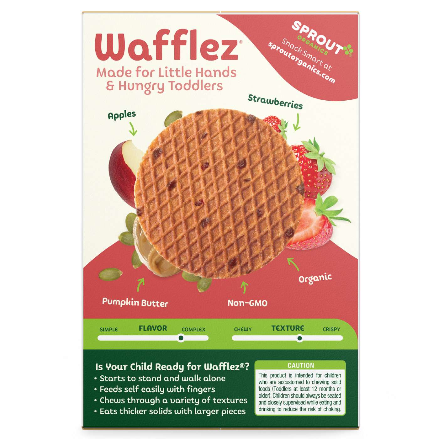 Sprout Organics Wafflez - Pumpkin Butter & Jelly - Shop Toddler food at ...