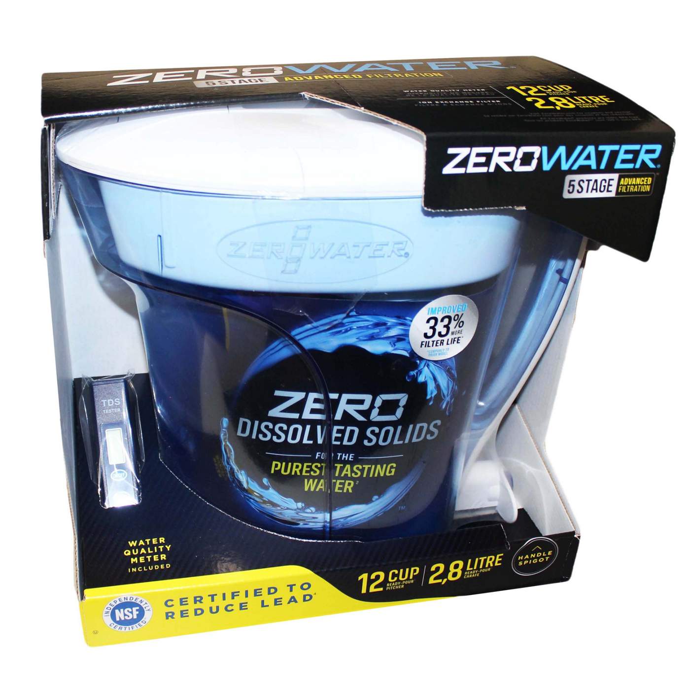 ZeroWater 5-Stage Ready Pour Water Filter Pitcher - Shop Water filters ...