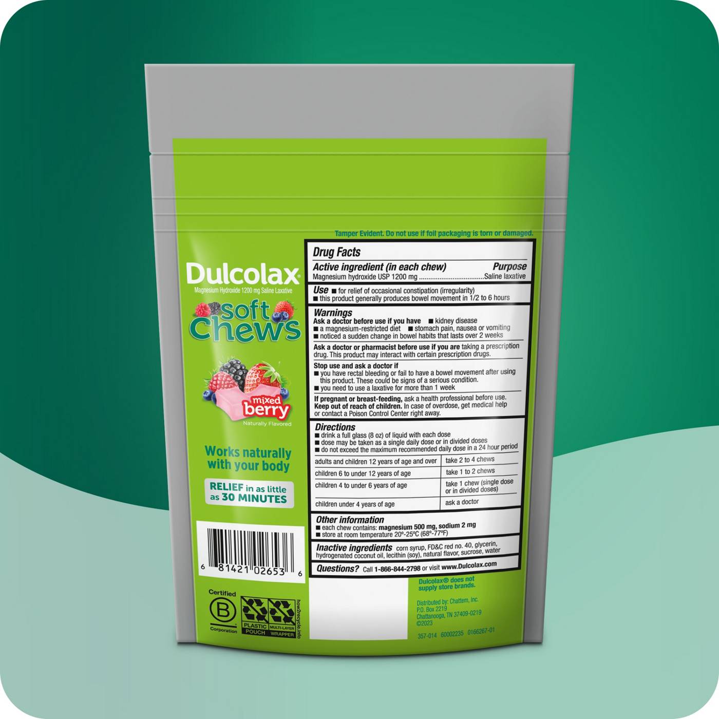 Dulcolax Soft Chews Laxative Mixed Berry - Shop Digestion & nausea at H-E-B