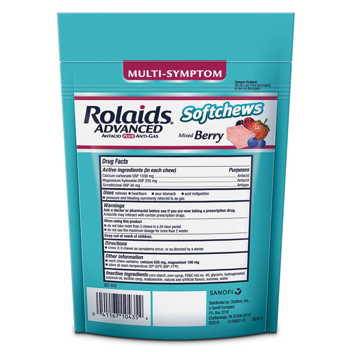 Rolaids Advanced Multi-Symptom Softchews Mixed Berry - Shop Digestion ...
