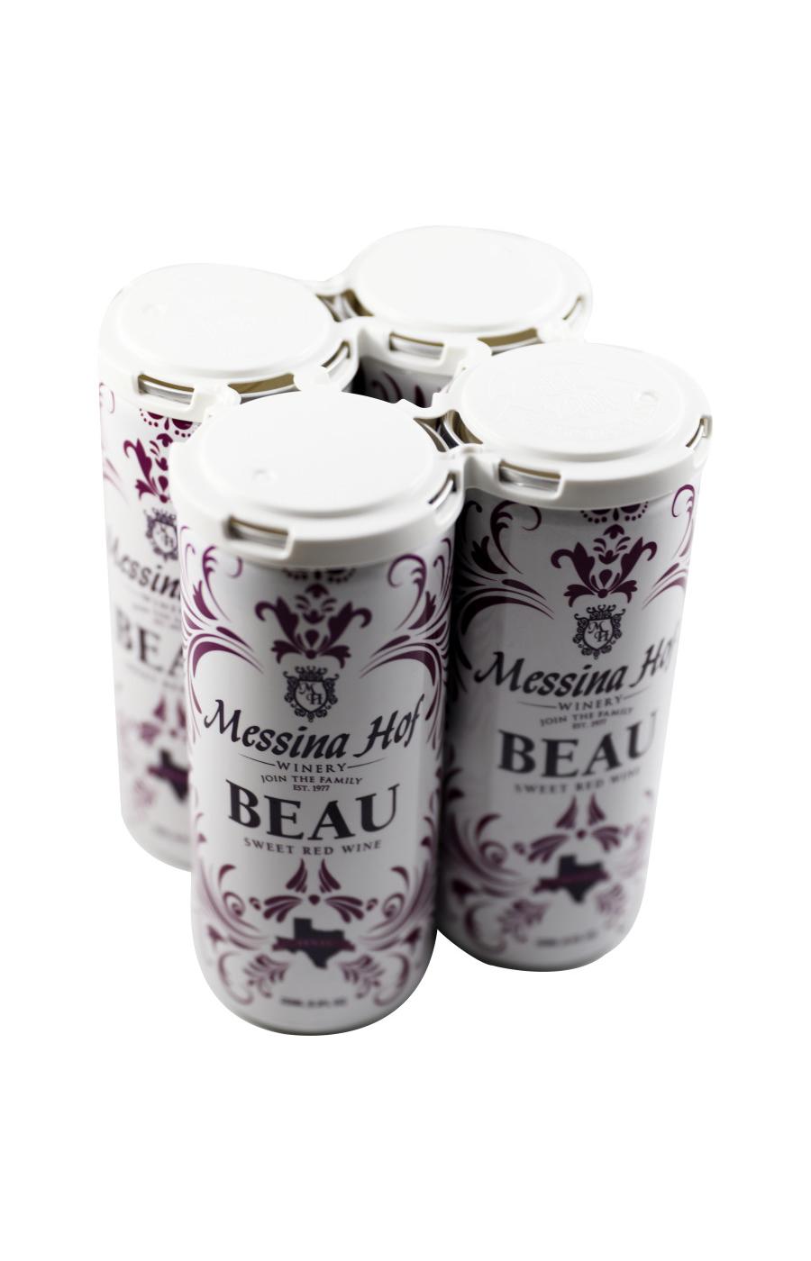Messina Hof Beau Sweet Red Wine 8.5 oz Cans - Shop Wine at H-E-B