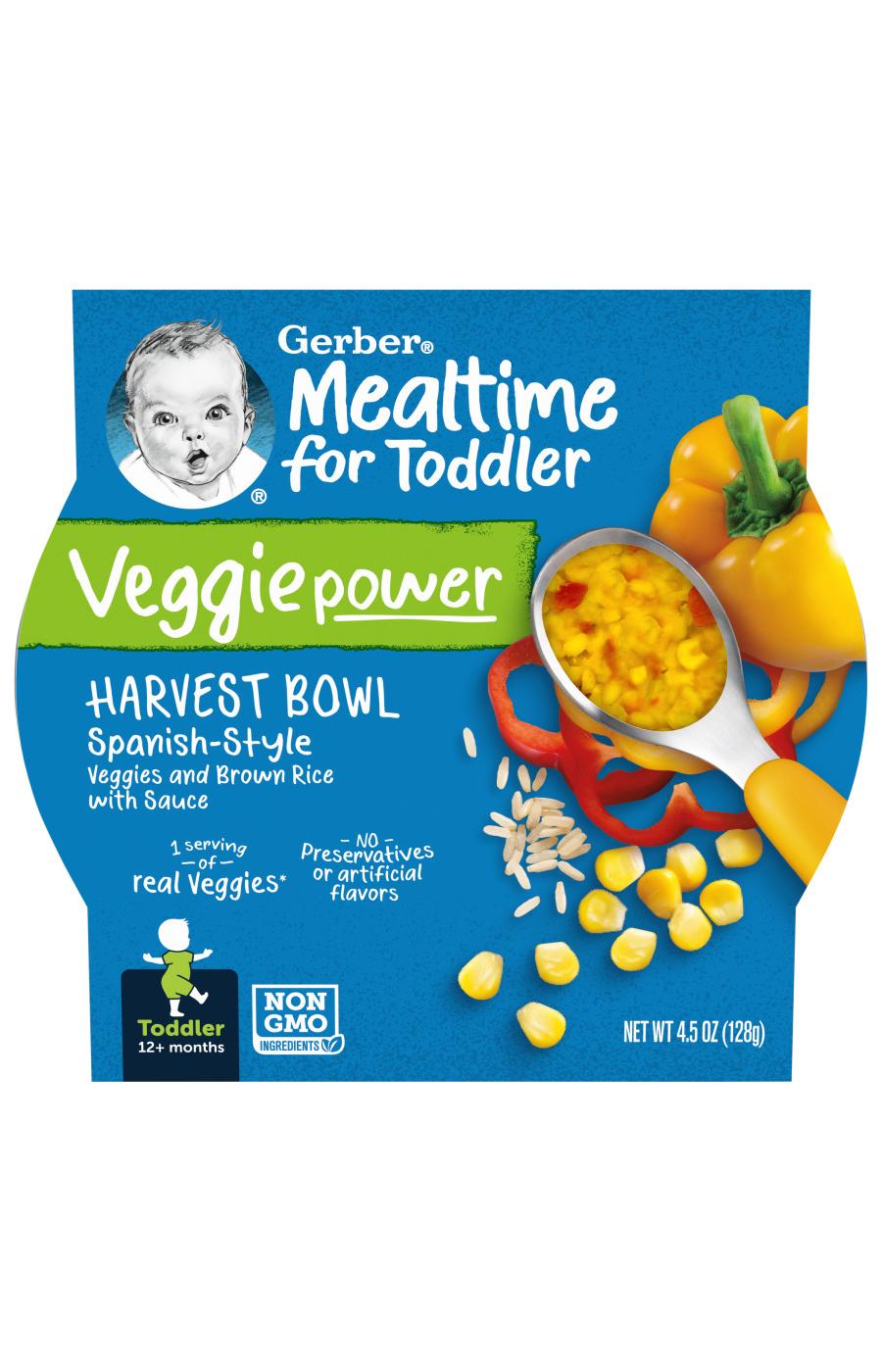 Gerber Mealtime for Toddler VeggiePower Harvest Bowl - Spanish-Style ...