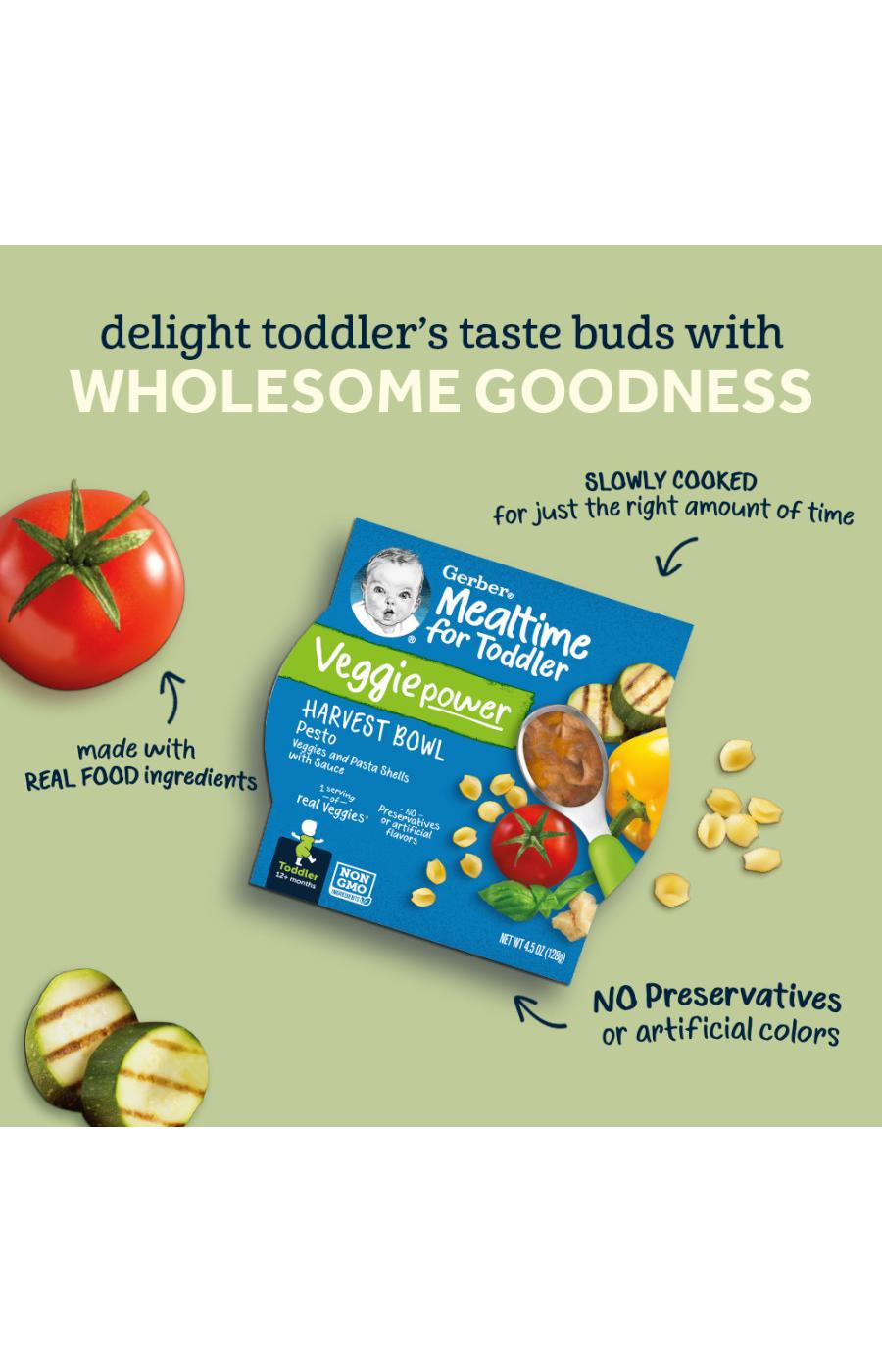 Gerber Mealtime for Toddler VeggiePower Harvest Bowl - Spanish-Style ...