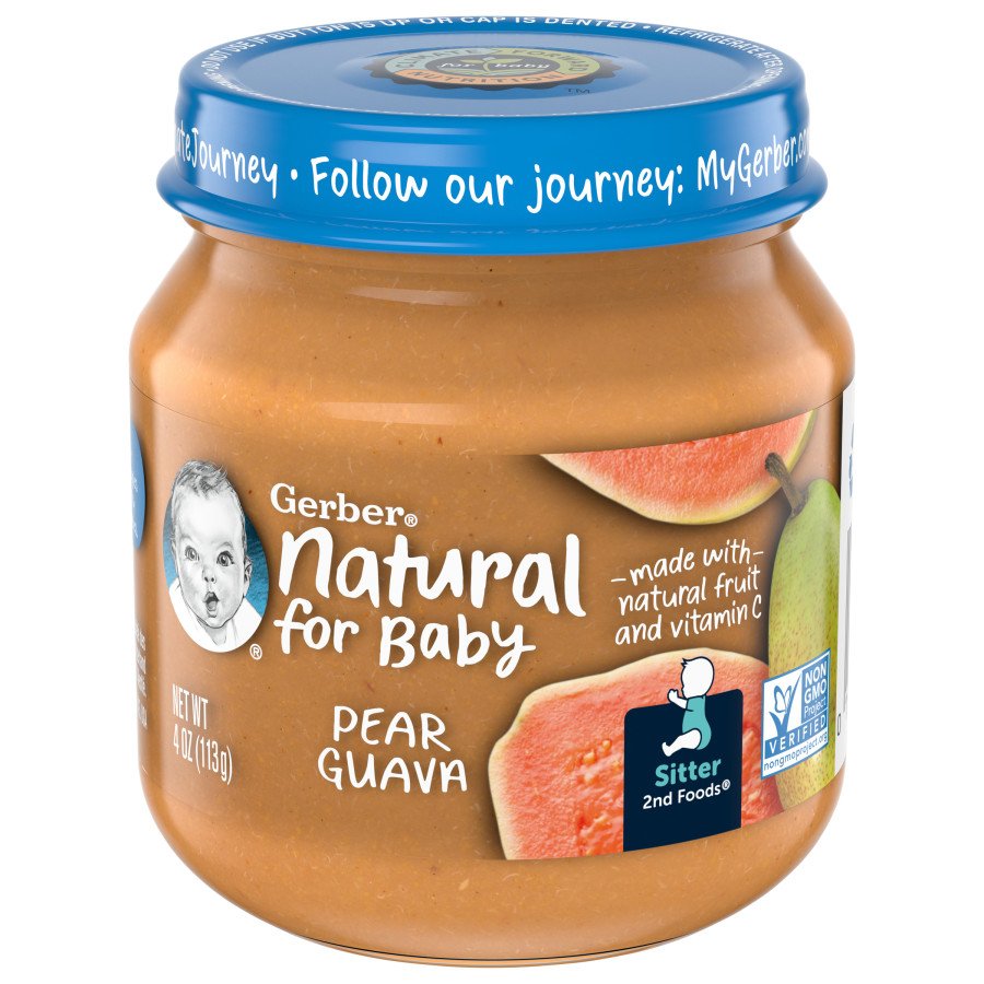 Gerber Natural for Baby 2nd Foods - Pear & Guava - Shop Baby food at H-E-B