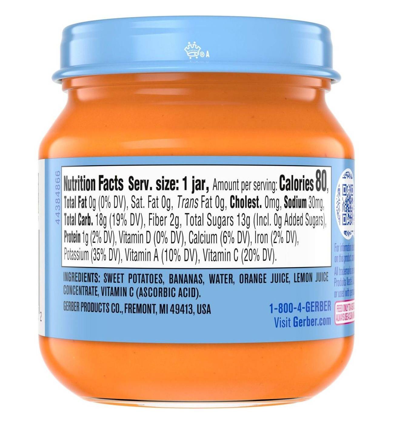 Gerber Natural for Baby 2nd Foods - Sweet Potato Banana & Orange - Shop ...