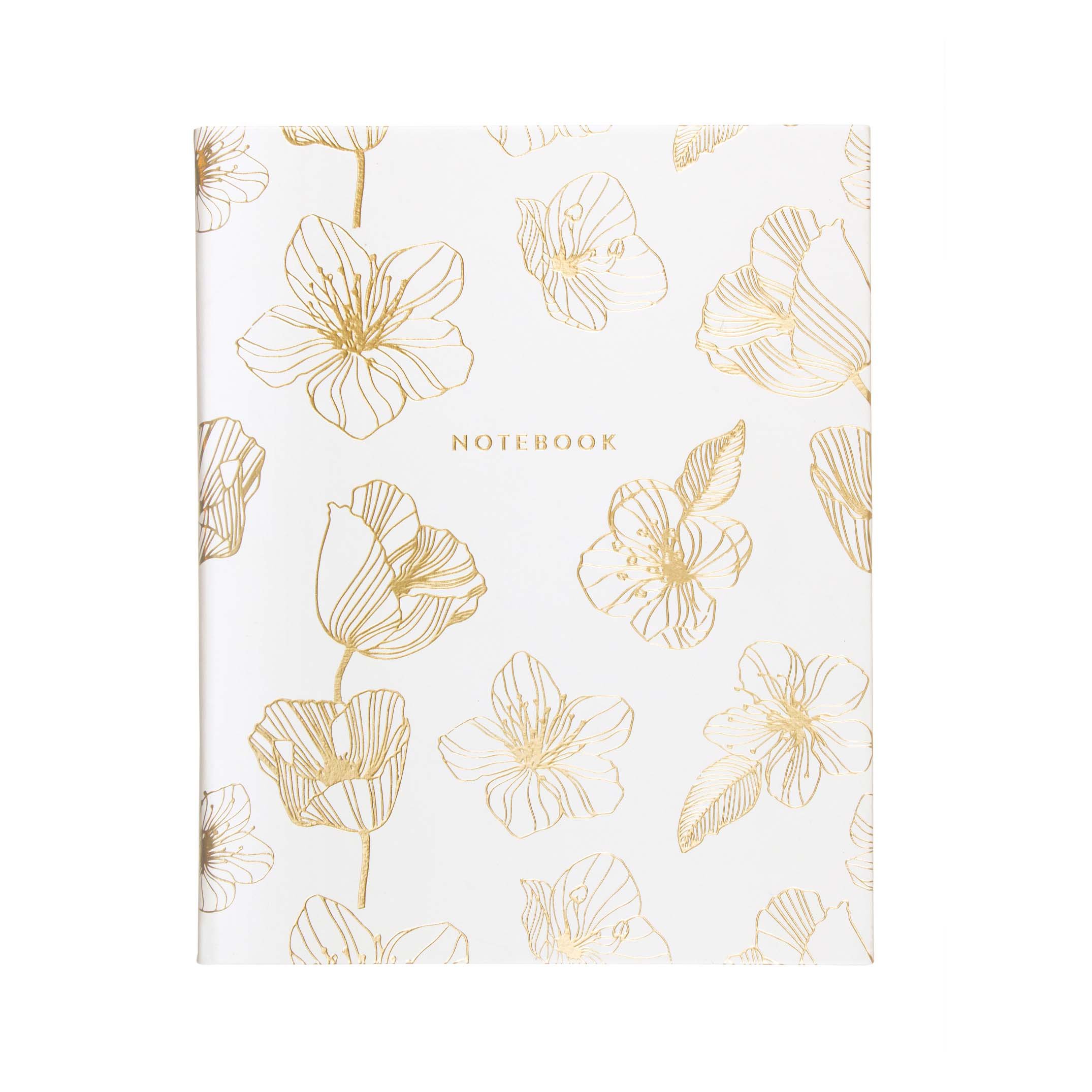 Eccolo Gold Flower Sketches Journal - Shop Notebooks at H-E-B