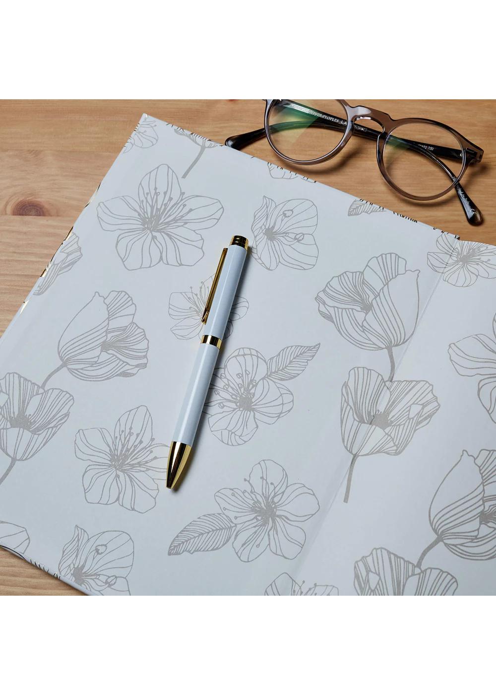 Eccolo Gold Flower Sketches Journal - Shop Notebooks at H-E-B