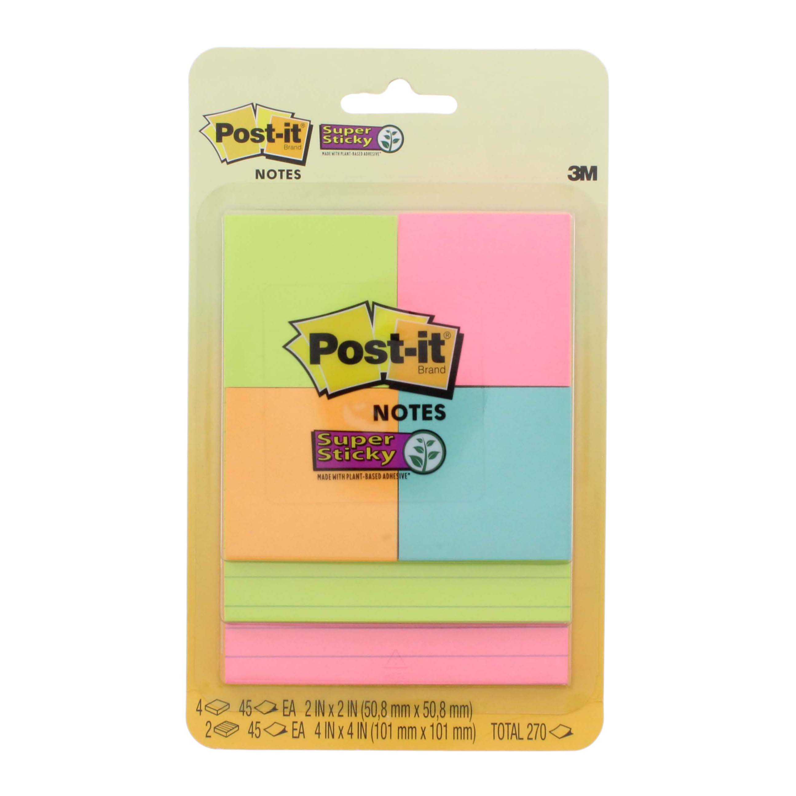 Post-it Super Sticky Assorted Notes - Shop Sticky notes & index cards ...