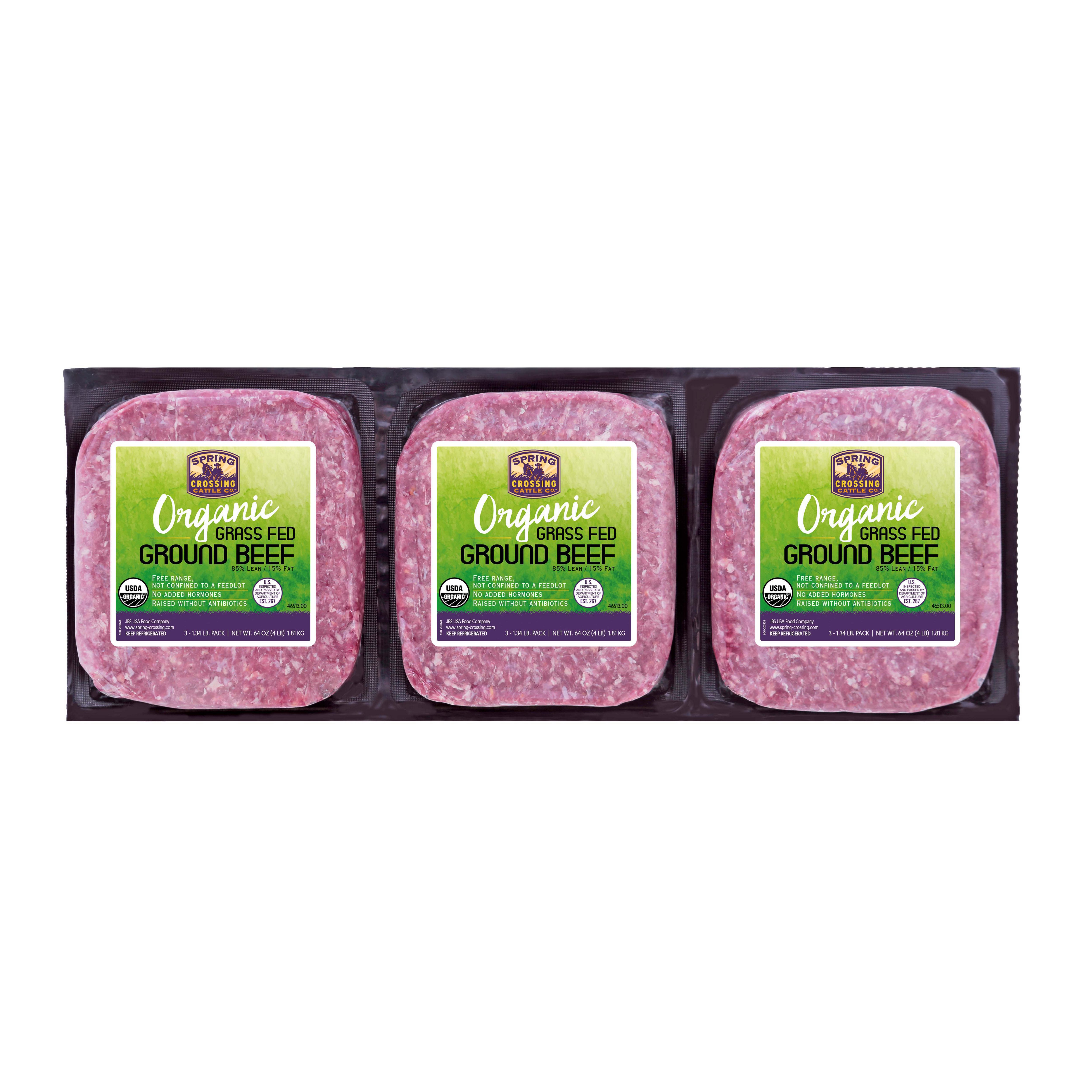Spring Crossing Organic Grass Fed Ground Beef 85% Lean - Shop Beef at H-E-B