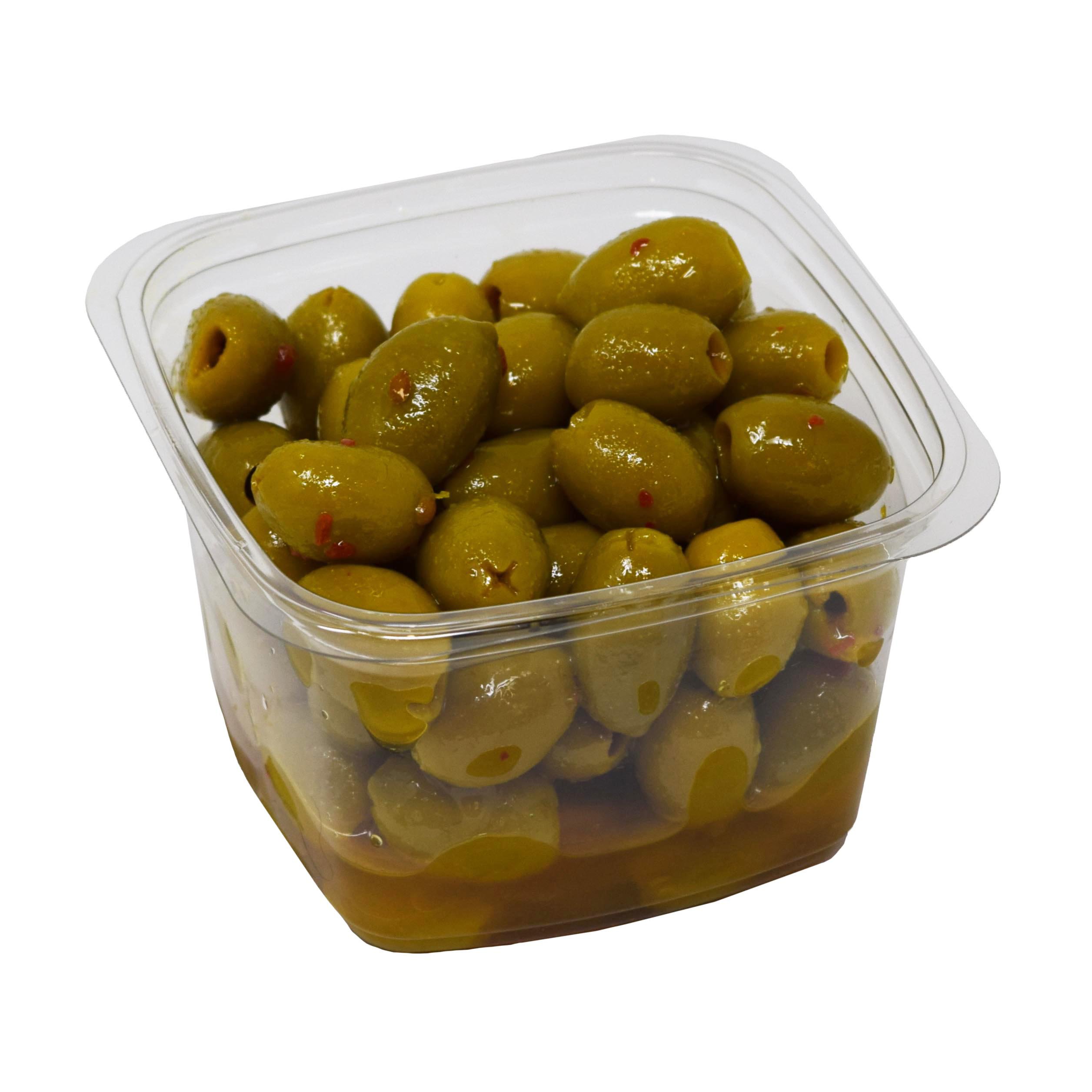 Divina Tangerine Chili Marinated Green Pitted Olives - Shop Entrees ...