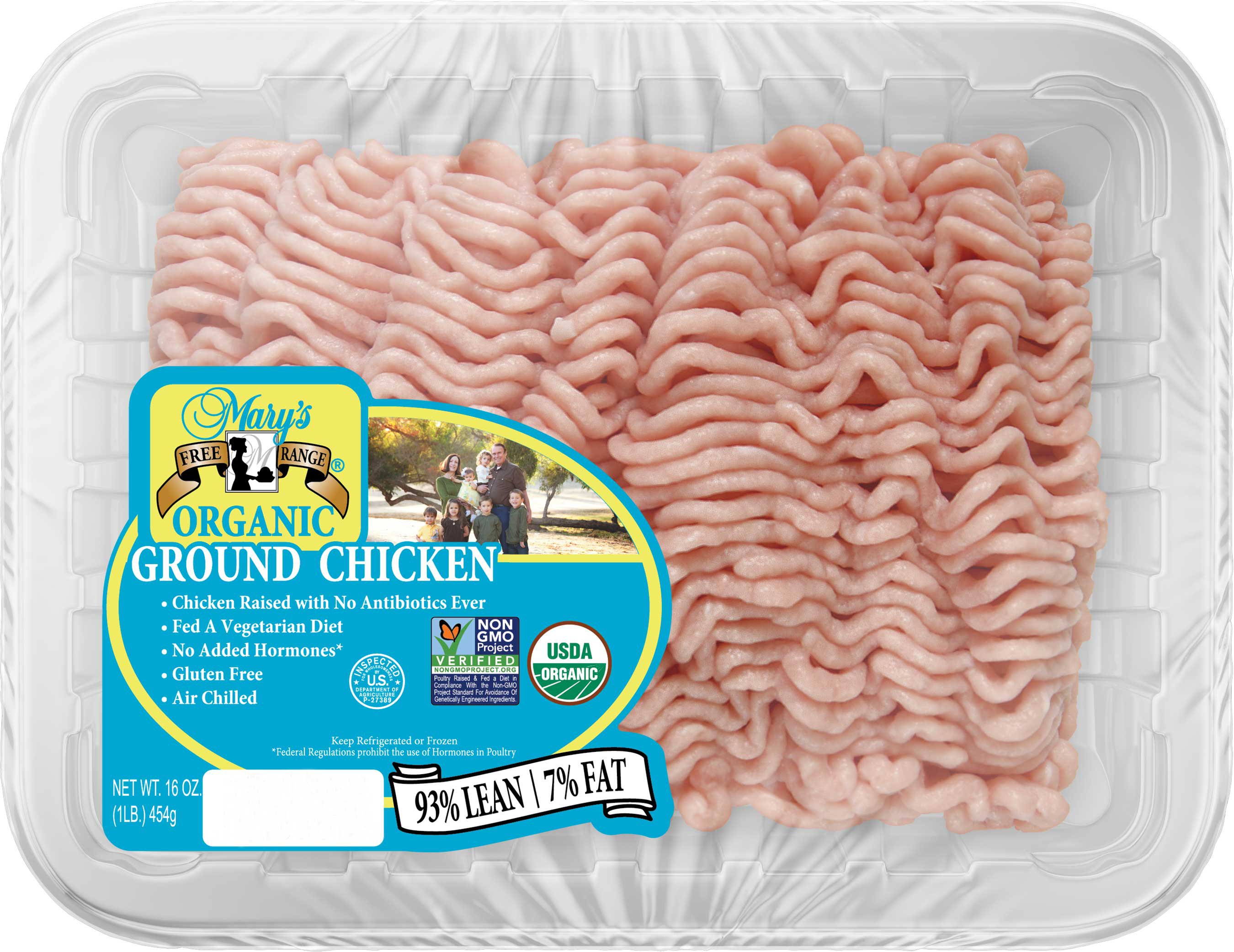 Mary's Free Range Organic Ground Chicken - 93% Lean - Shop Chicken at H-E-B