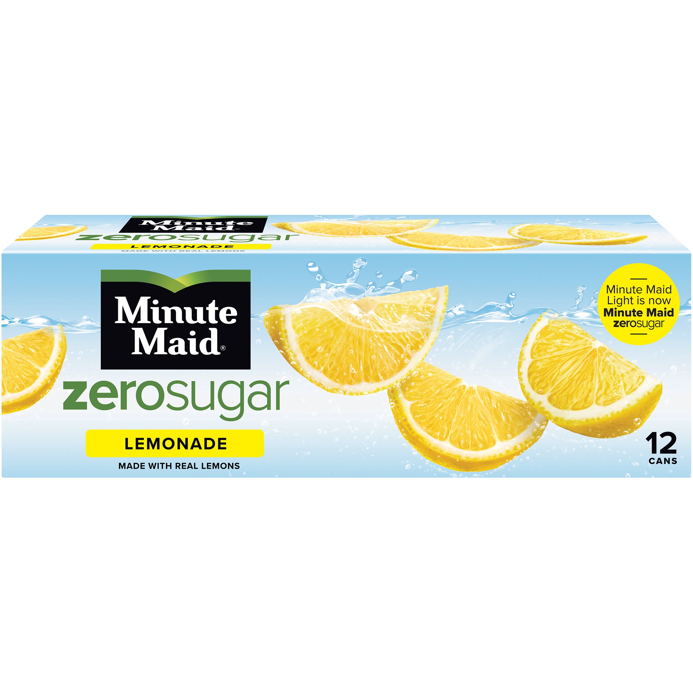 Minute Maid Zero Sugar Lemonade 12 oz Cans - Shop Soda at H-E-B