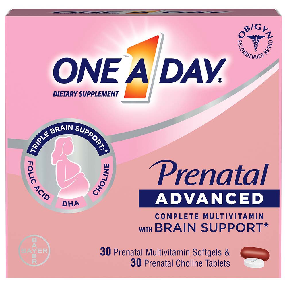 One A Day Prenatal Advanced with Brain Support - Shop Multivitamins at ...