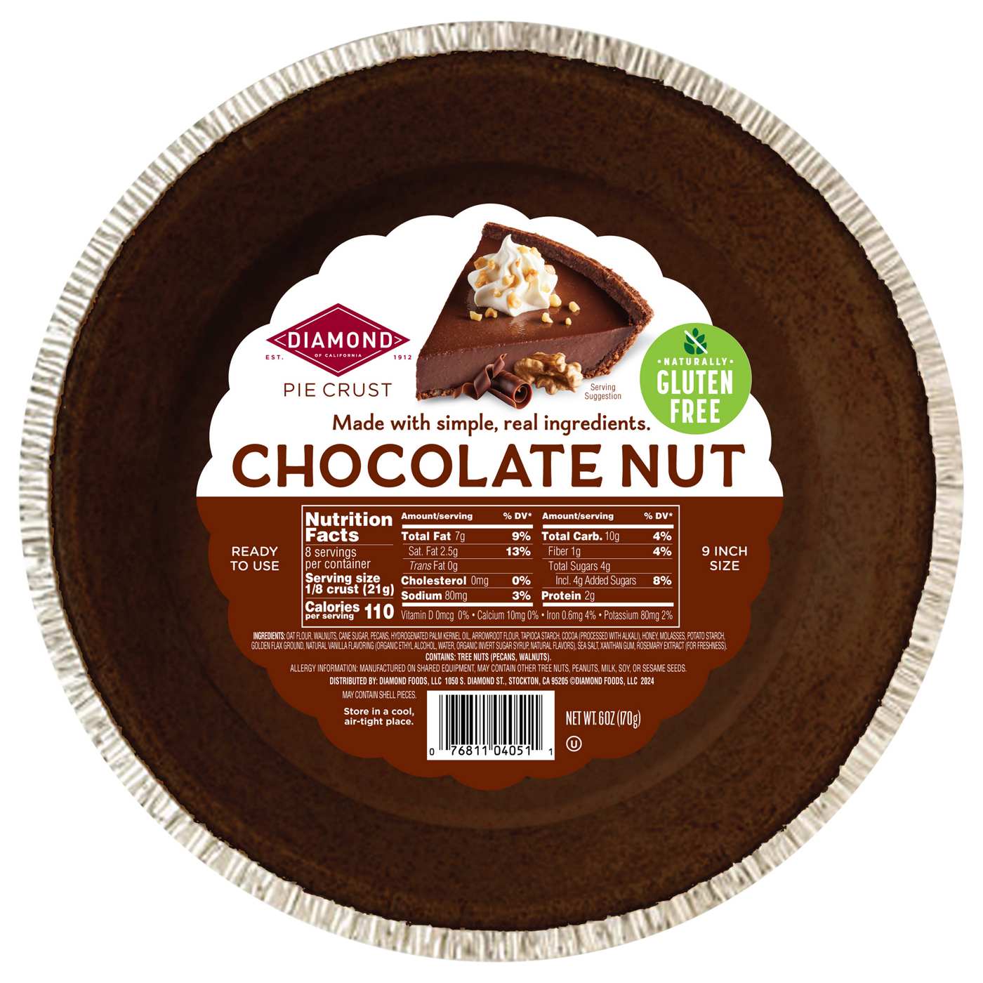 Diamond Chocolate Nut Pie Crust - Shop Pie crusts at H-E-B