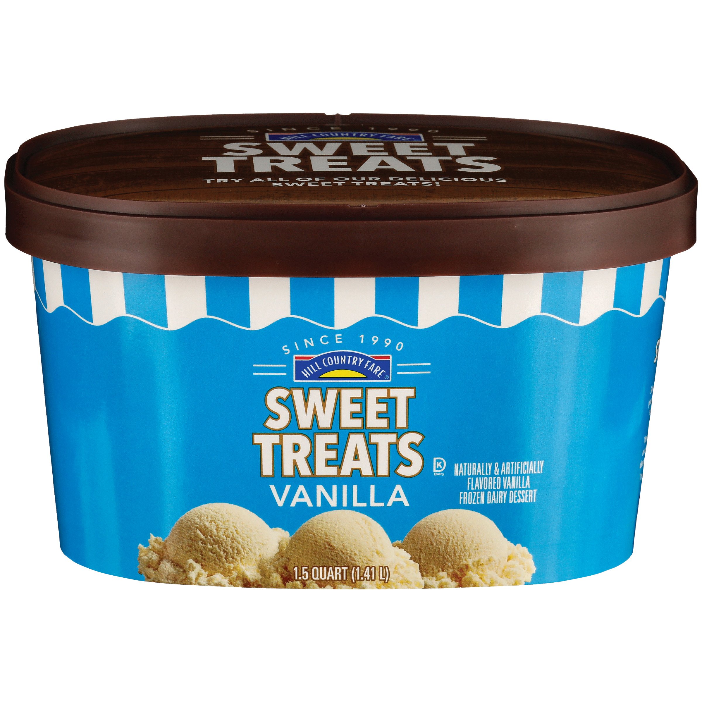Hill Country Fare Sweet Treats Vanilla Ice Cream - Shop Ice Cream ...