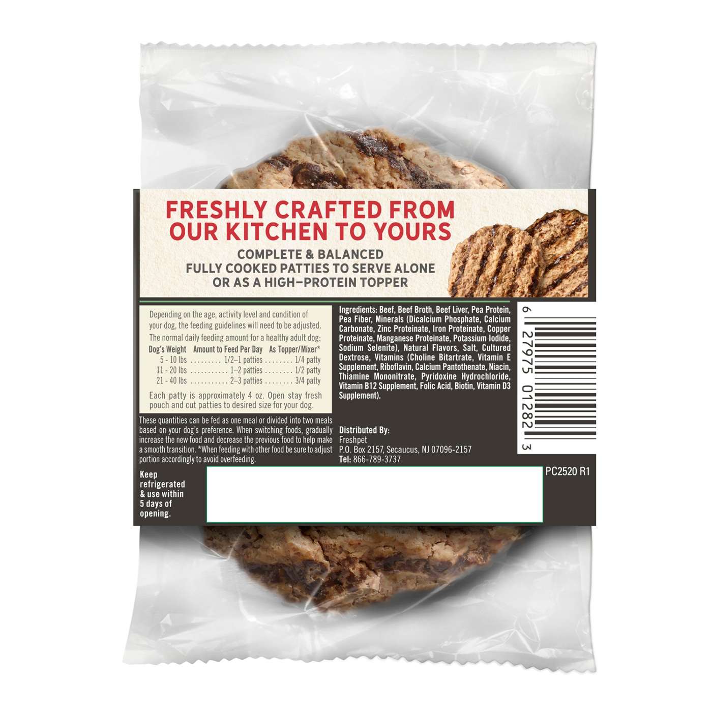 Freshpet Homestyle Creations Natural Beef Patties for Dogs - Shop Food ...