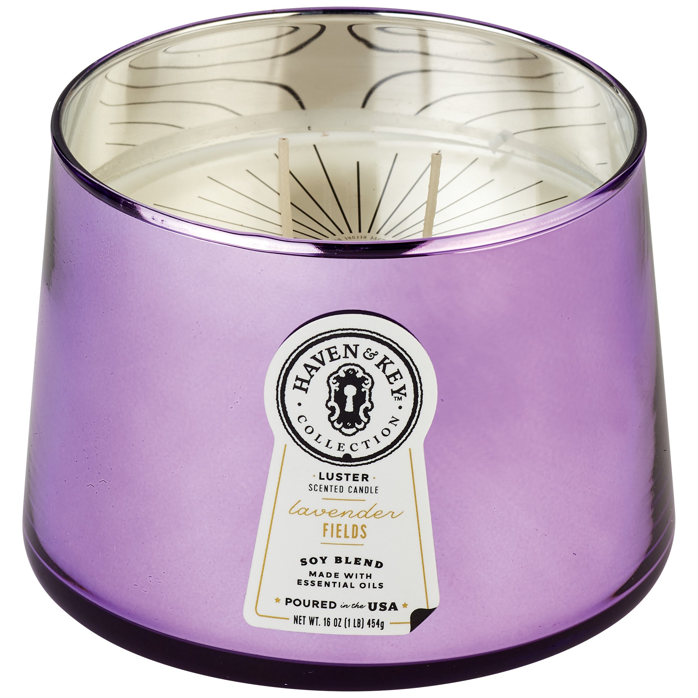 Haven & Key Luster Lavender Fields Scented Candle - Shop Candles at H-E-B