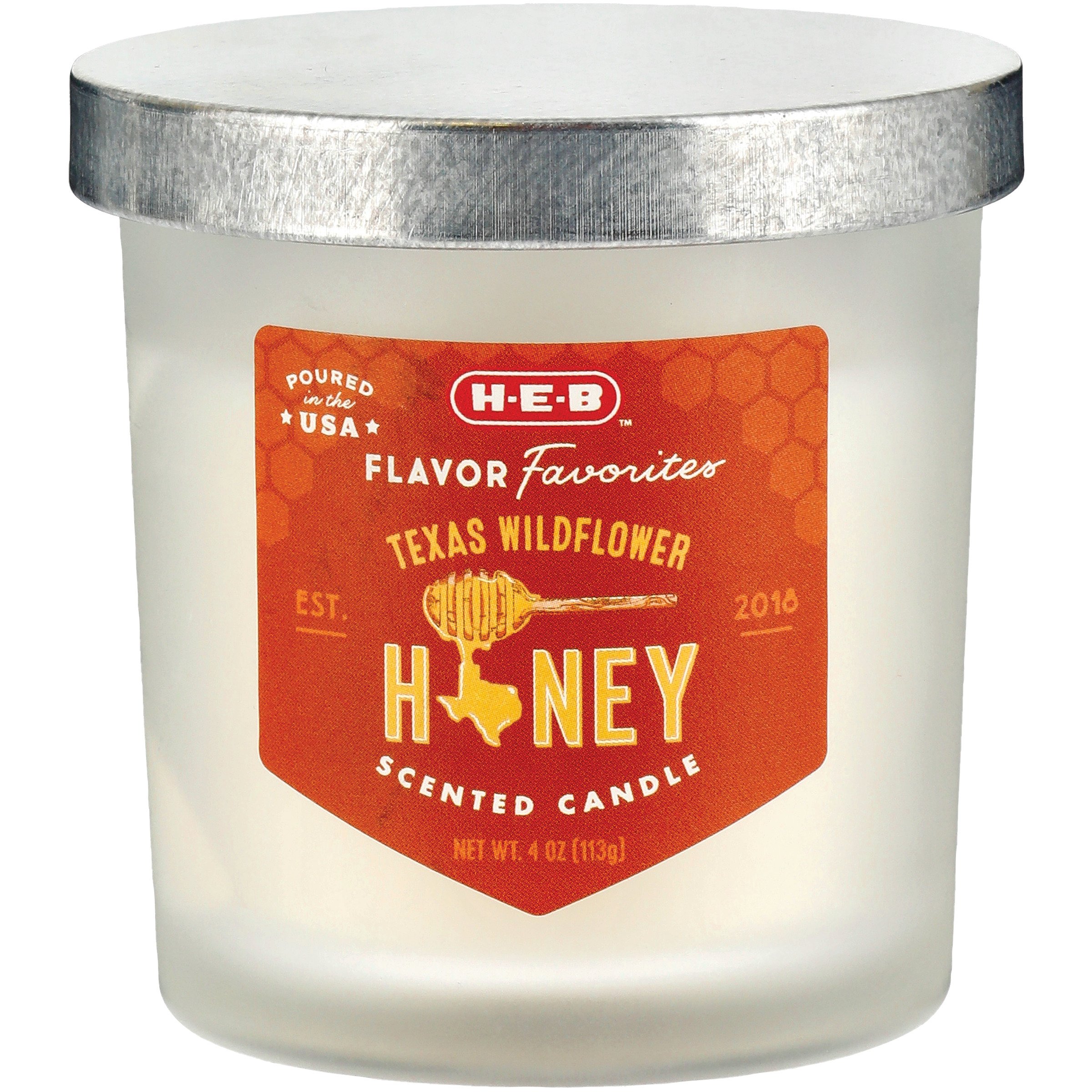 H-E-B Flavor Favorites Texas Wildflower Honey Scented Candle - Shop ...