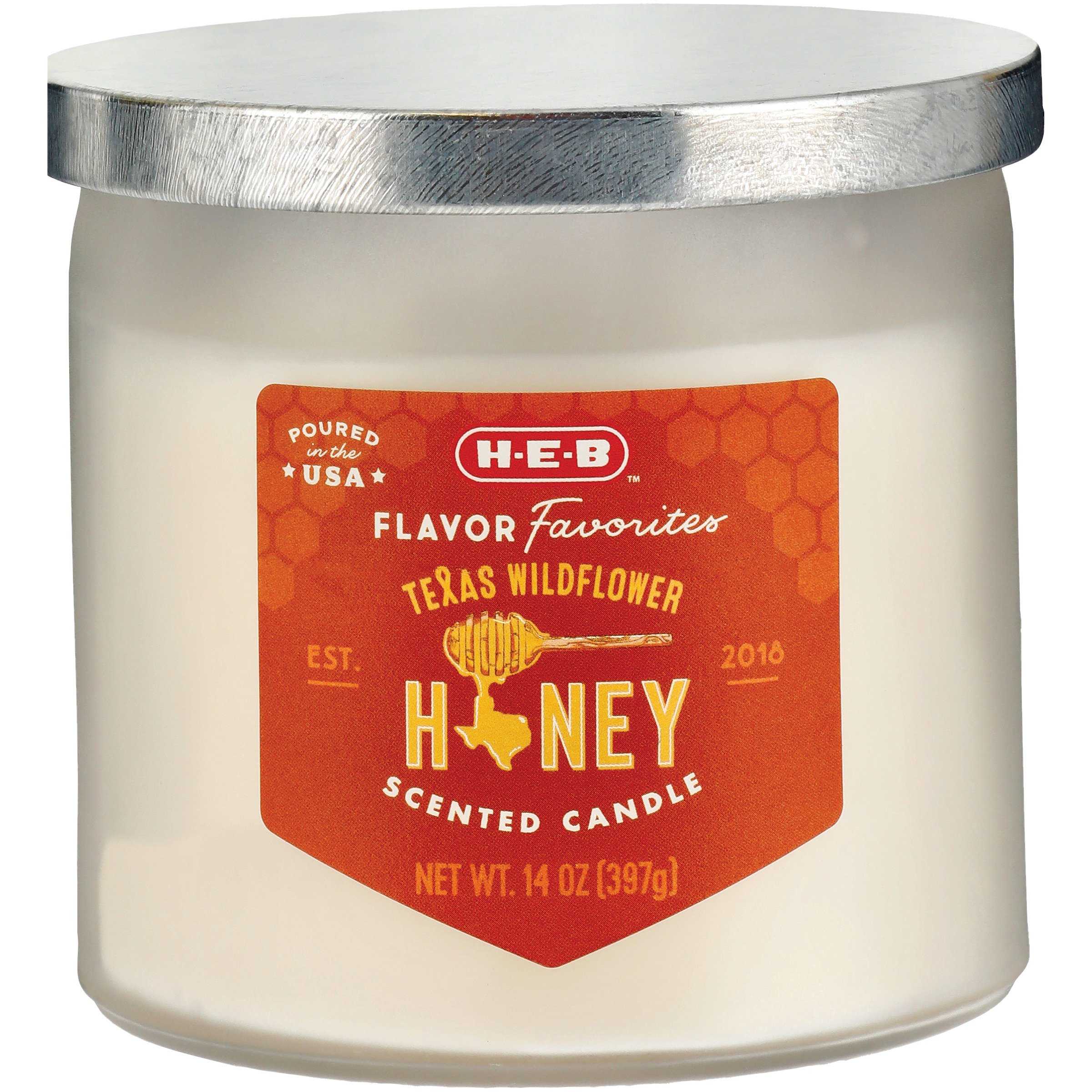 H-E-B Flavor Favorites Texas Wildflower Honey Scented Candle - Shop ...