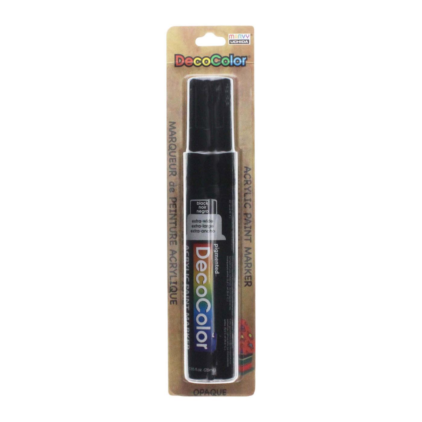 Marvy Uchida DecoColor Black Jumbo Acrylic Paint Marker - Shop Pens at ...