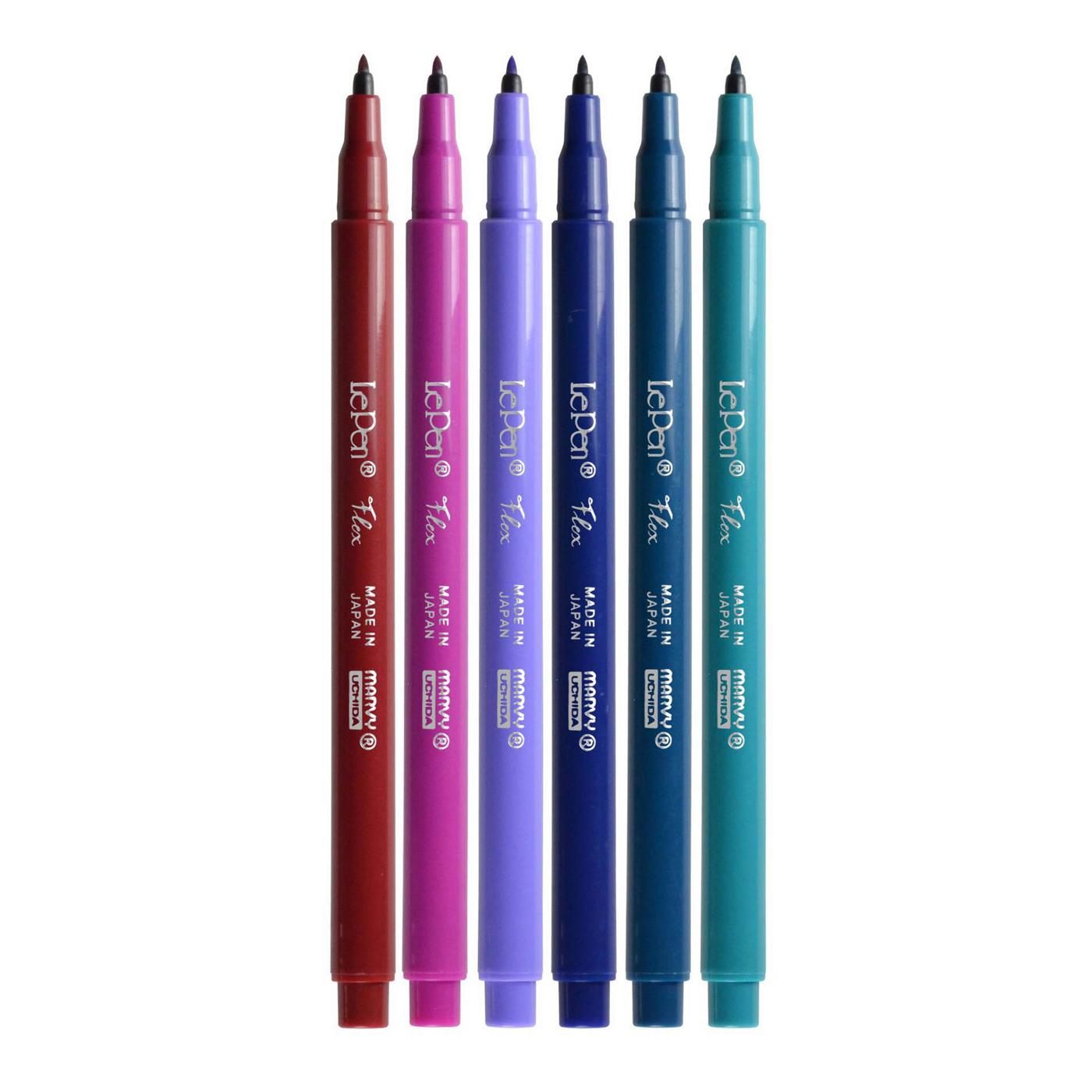 Marvy Uchida LePen Flex Jewel Pens - Assorted Ink - Shop Pens at H-E-B