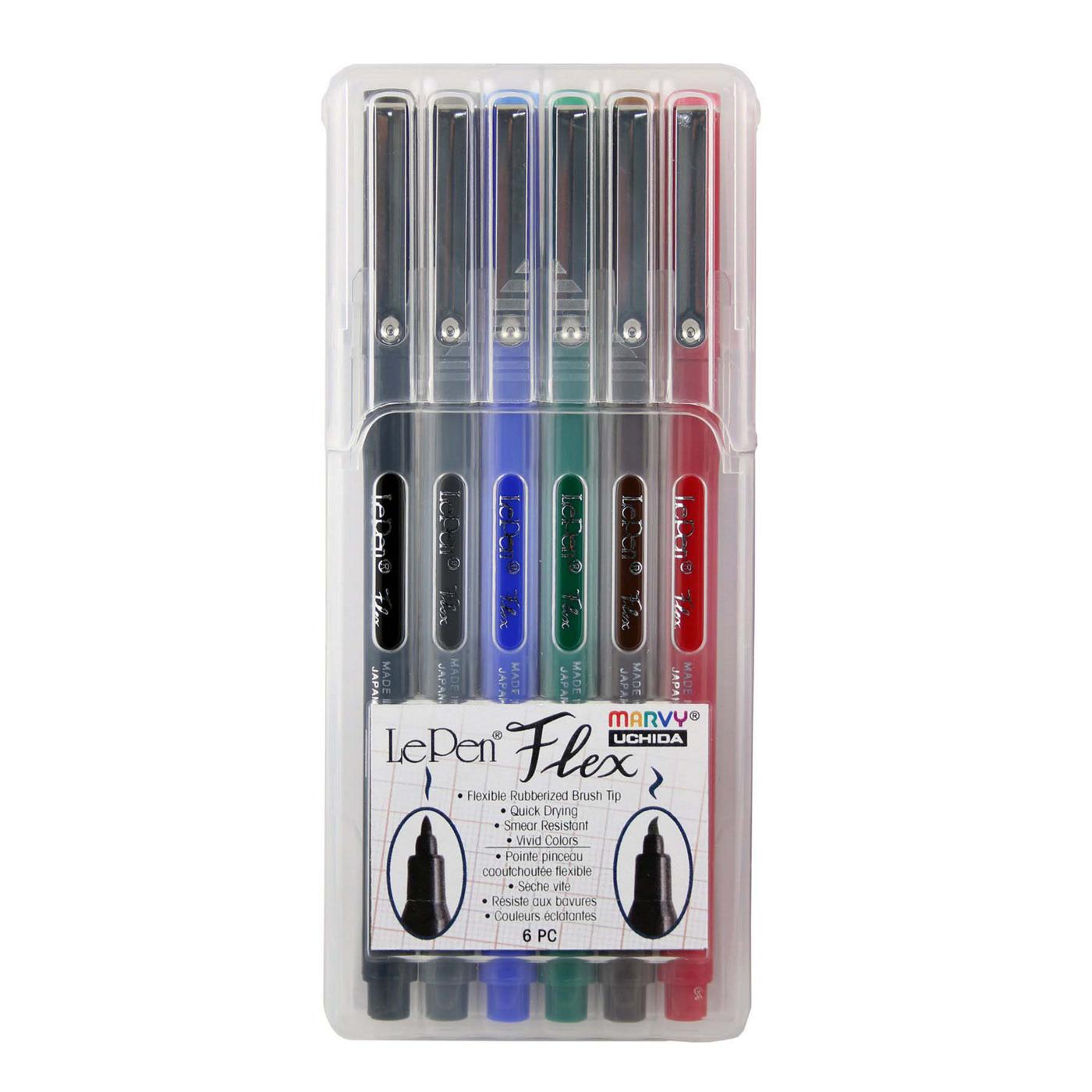 Marvy Uchida LePen Flex Primary Pens - Assorted Ink - Shop Pens at H-E-B