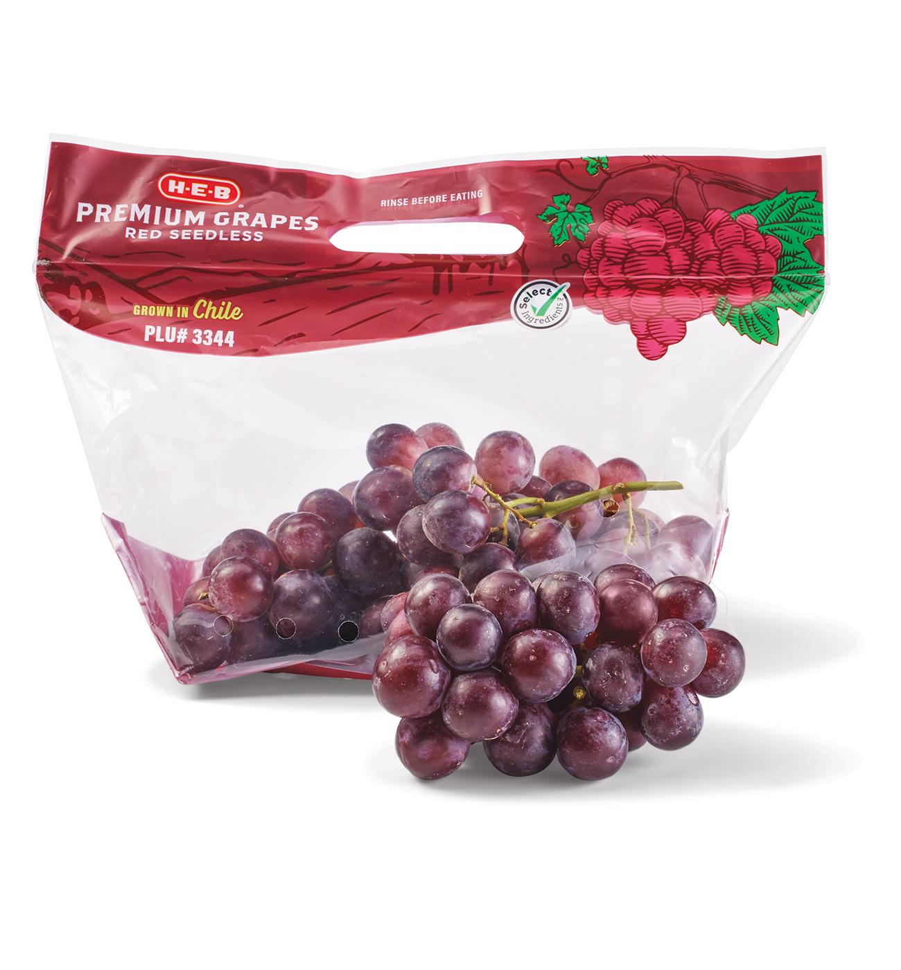 H-E-B Premium Fresh Seedless Red Grapes - Shop Grapes at H-E-B