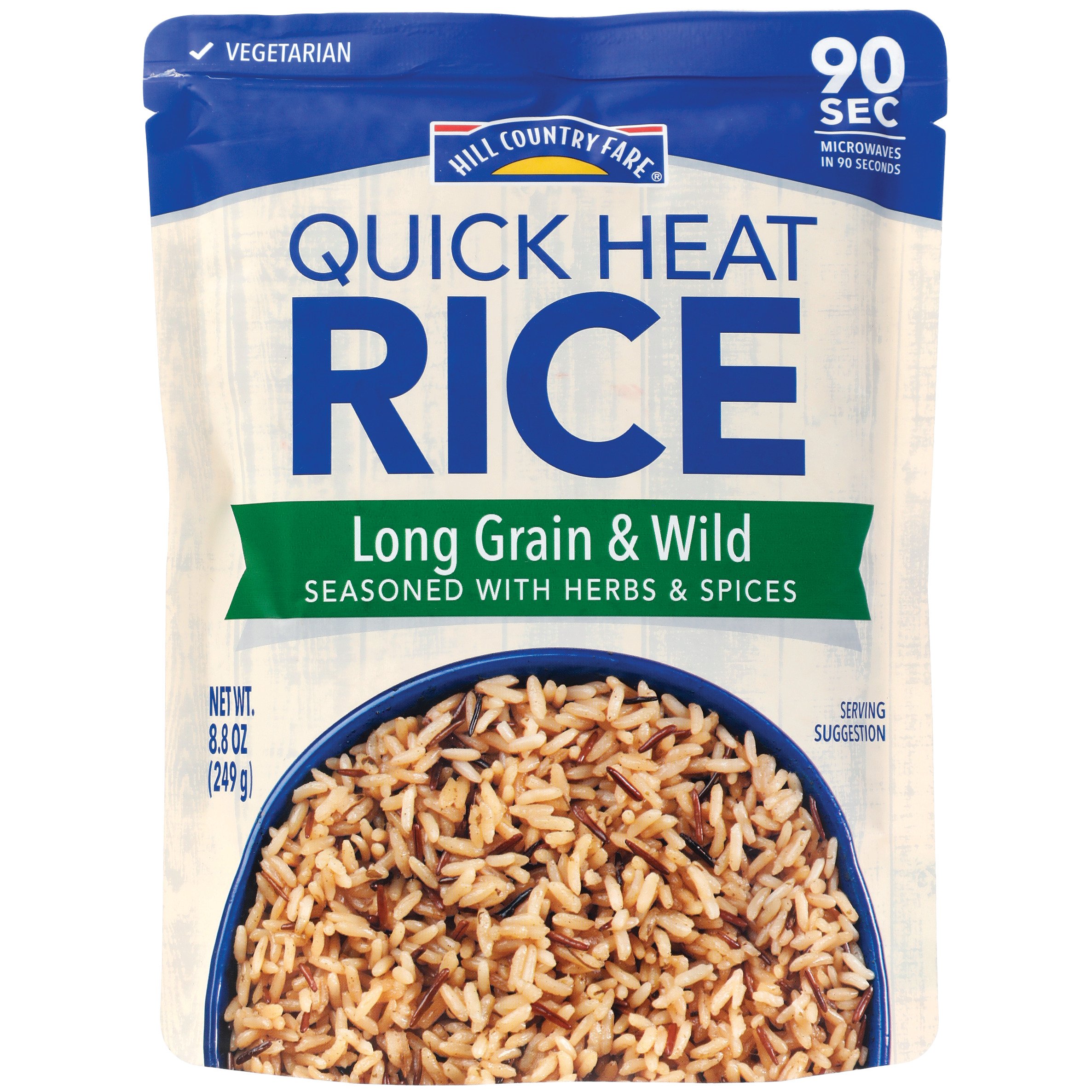 Hill Country Fare Quick Heat Long Grain & Wild Rice - Shop Rice ...