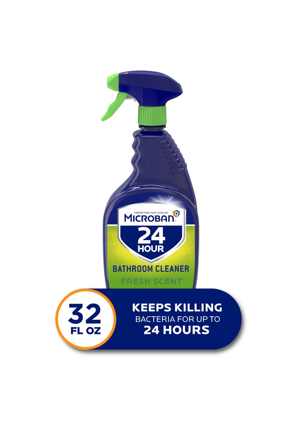 Microban Fresh 24 Hour Bathroom Cleaner and Sanitizing Spray - Shop All ...