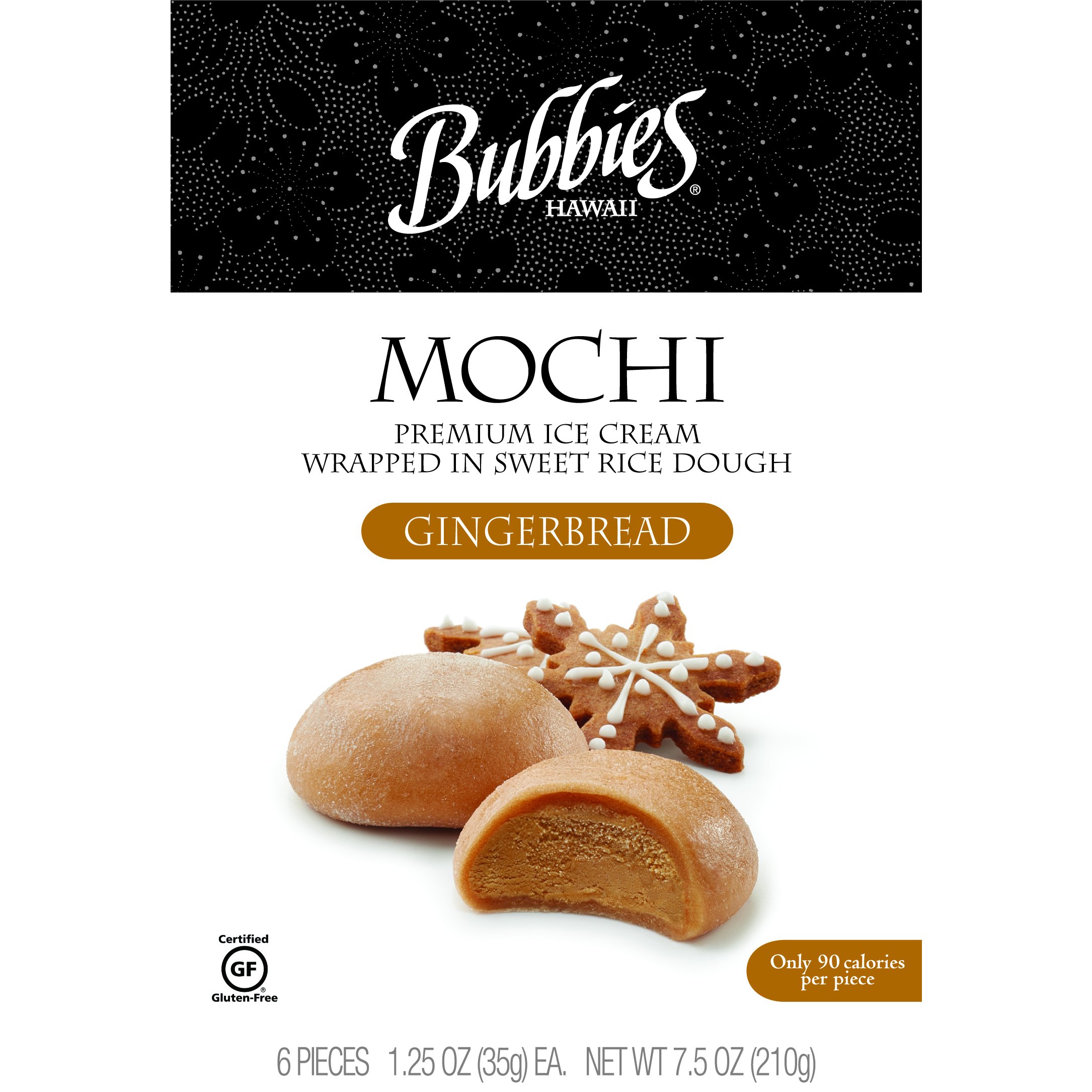 Bubbies Mochi Ice Cream - Gingerbread - Shop Bars & pops at H-E-B