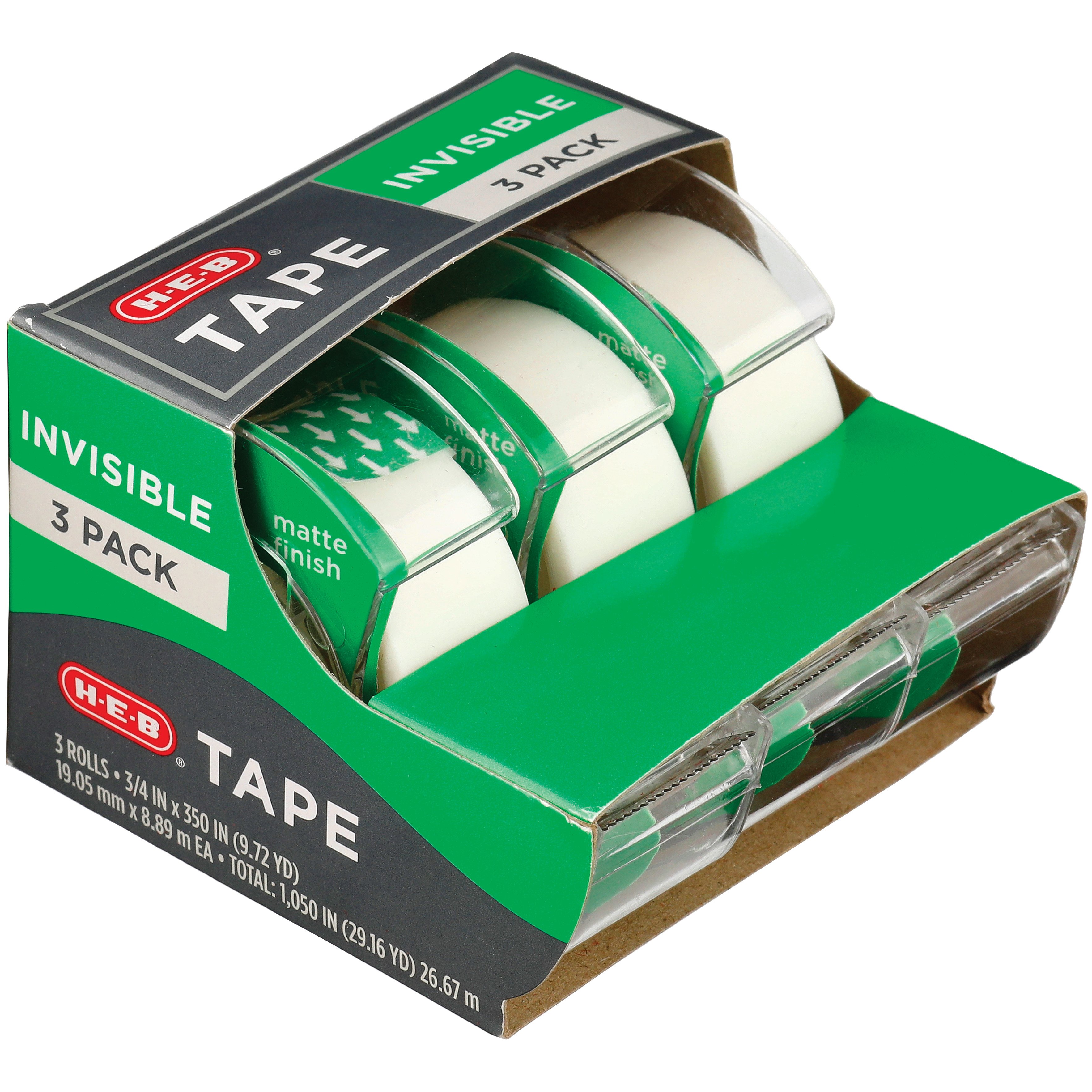 H-E-B Classic Invisible Tape Set - Matte Finish - Shop Tape at H-E-B