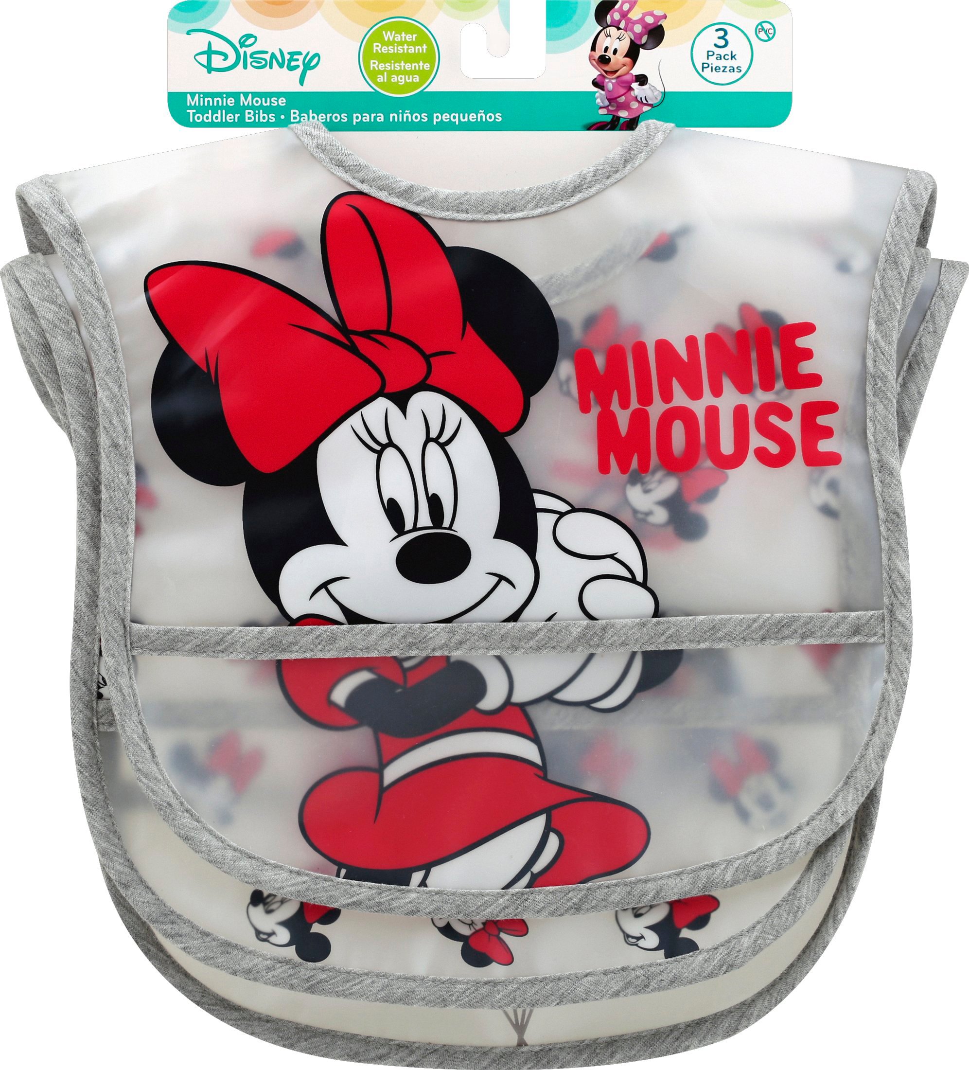 Disney Minnie Mouse Translucent Toddler Bibs - Shop Bibs at H-E-B