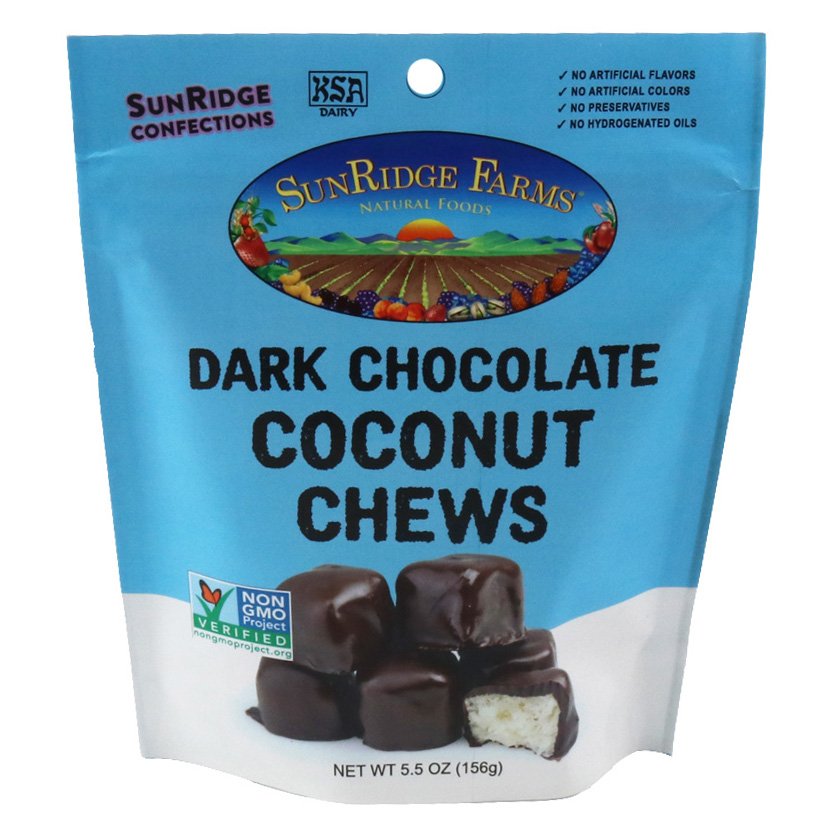 SunRidge Farms Dark Chocolate Coconut Chews - Shop Snacks & Candy at H-E-B