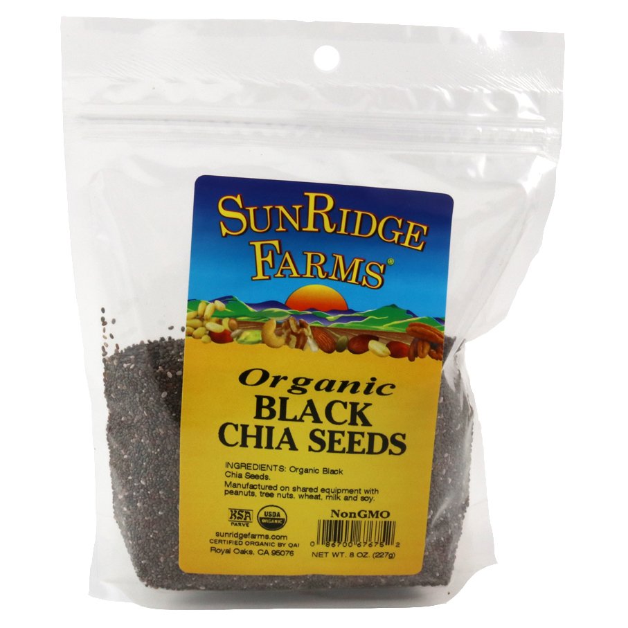 SunRidge Farms Organic Black Chia Seeds - Shop Nuts & seeds at H-E-B