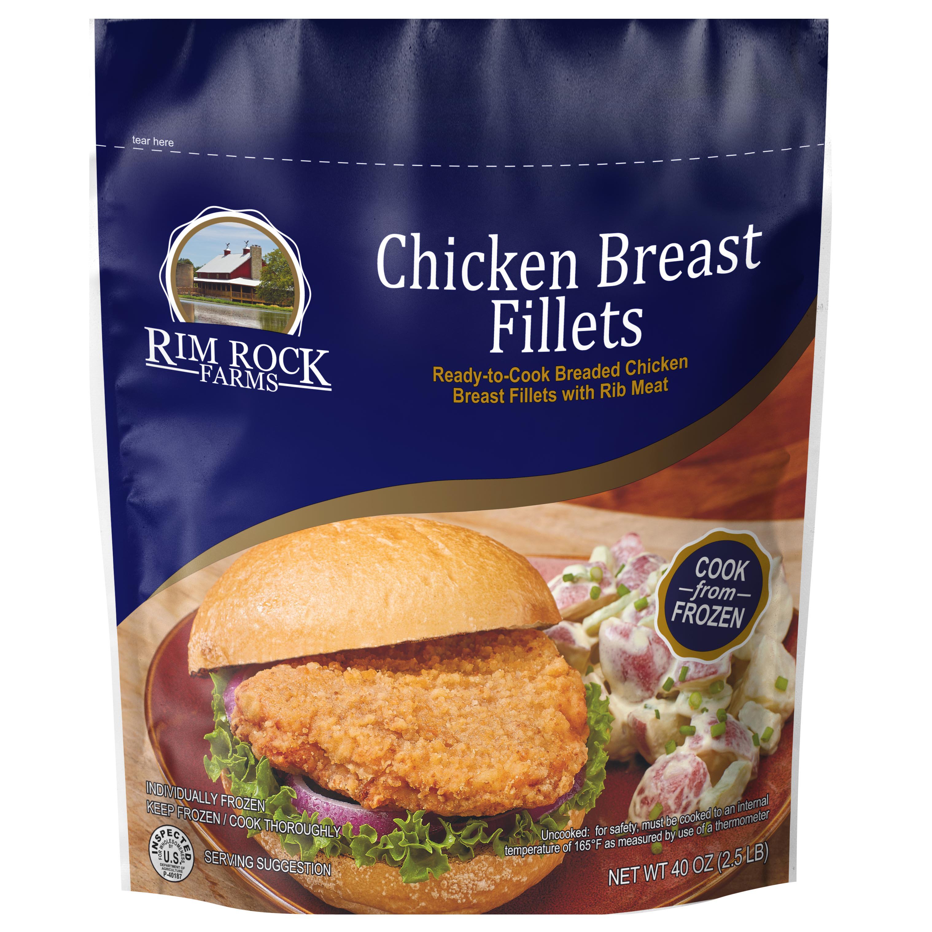 Rim Rock Farms Breaded Chicken Breast Fillets - Shop Meat at H-E-B
