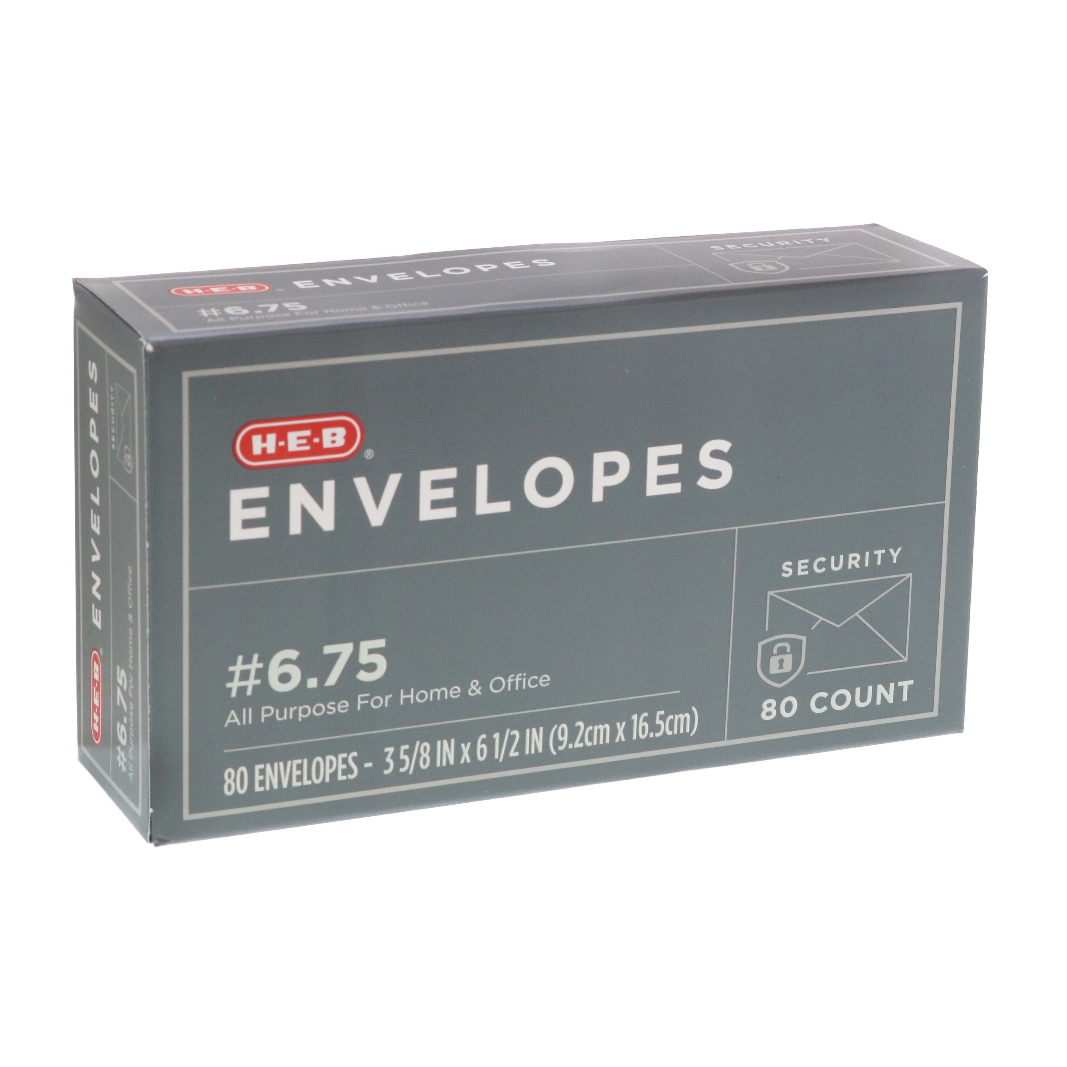 H-E-B #6.75 Security Envelopes - Shop Envelopes & boxes at H-E-B
