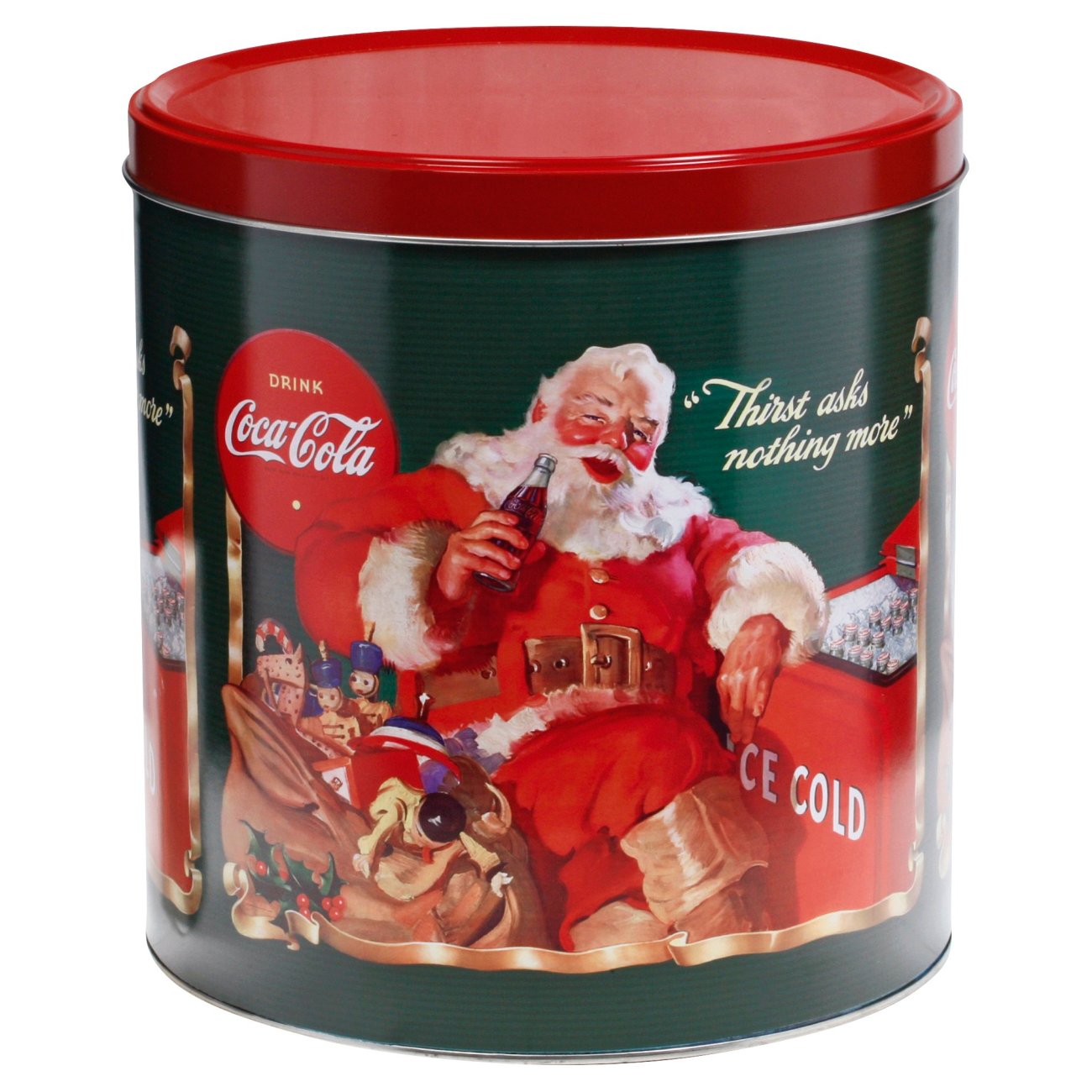 Signature Brands Santa Popcorn Tin - Shop Snacks & Candy at H-E-B