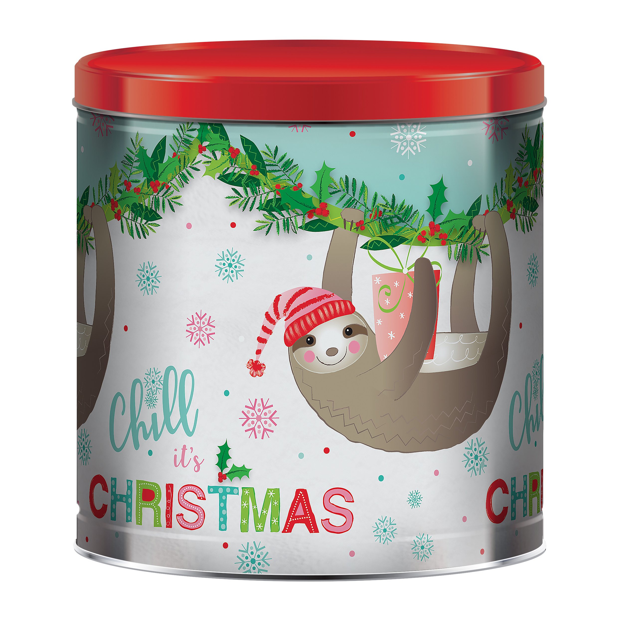 Signature Brands Christmas Chill Popcorn Tin - Shop Popcorn at H-E-B