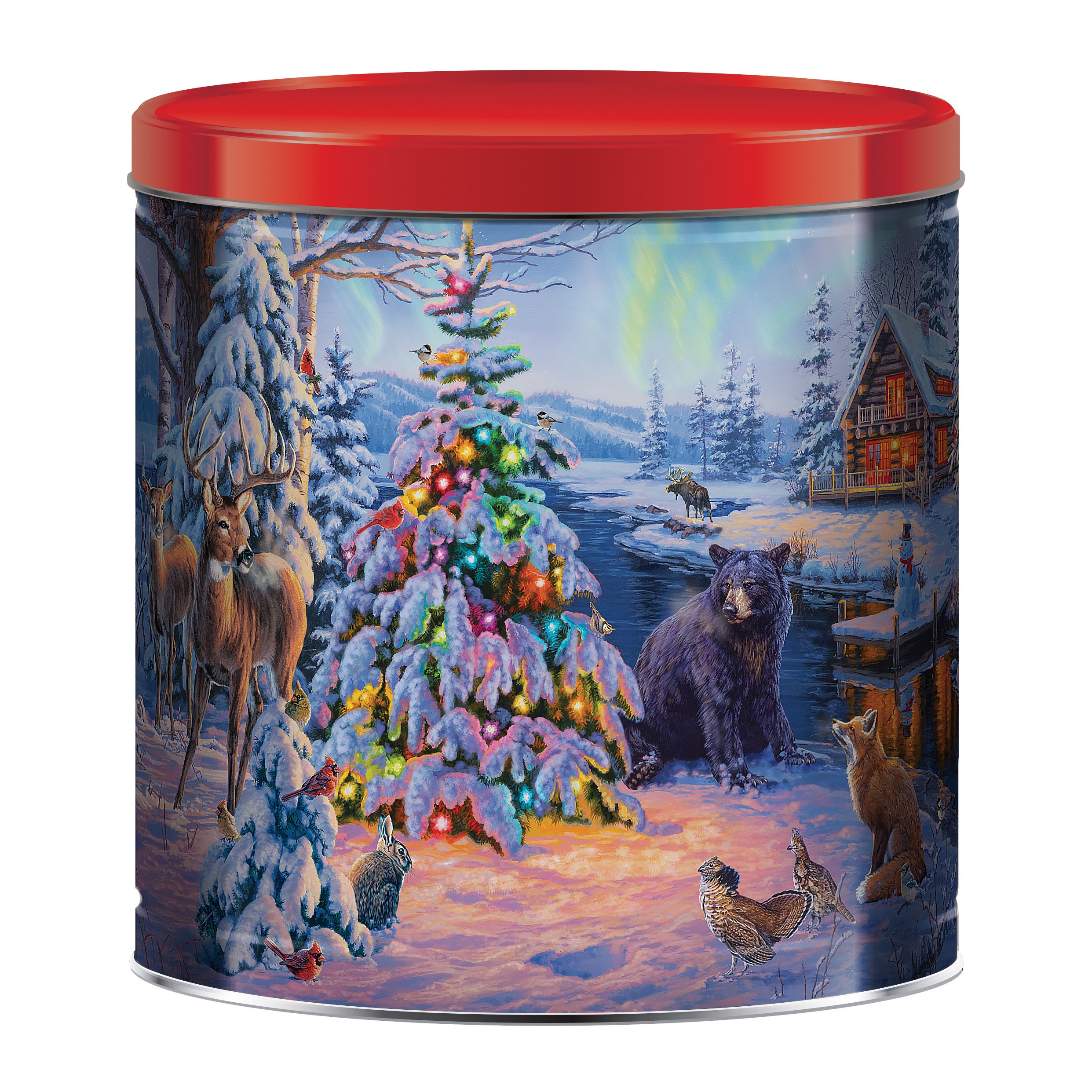 Signature Brands Woodland Christmas Popcorn Tin - Shop Snacks & Candy ...