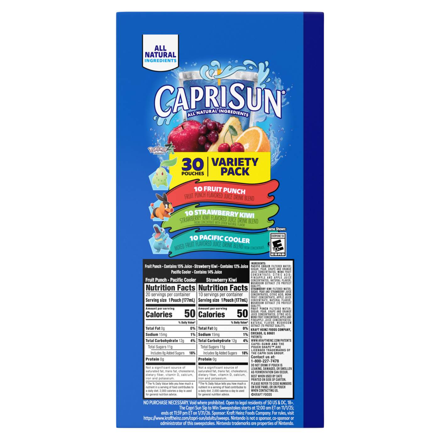 Capri Sun Juice Drink Blend 30 pk Pouches - Variety Pack - Shop Juice ...