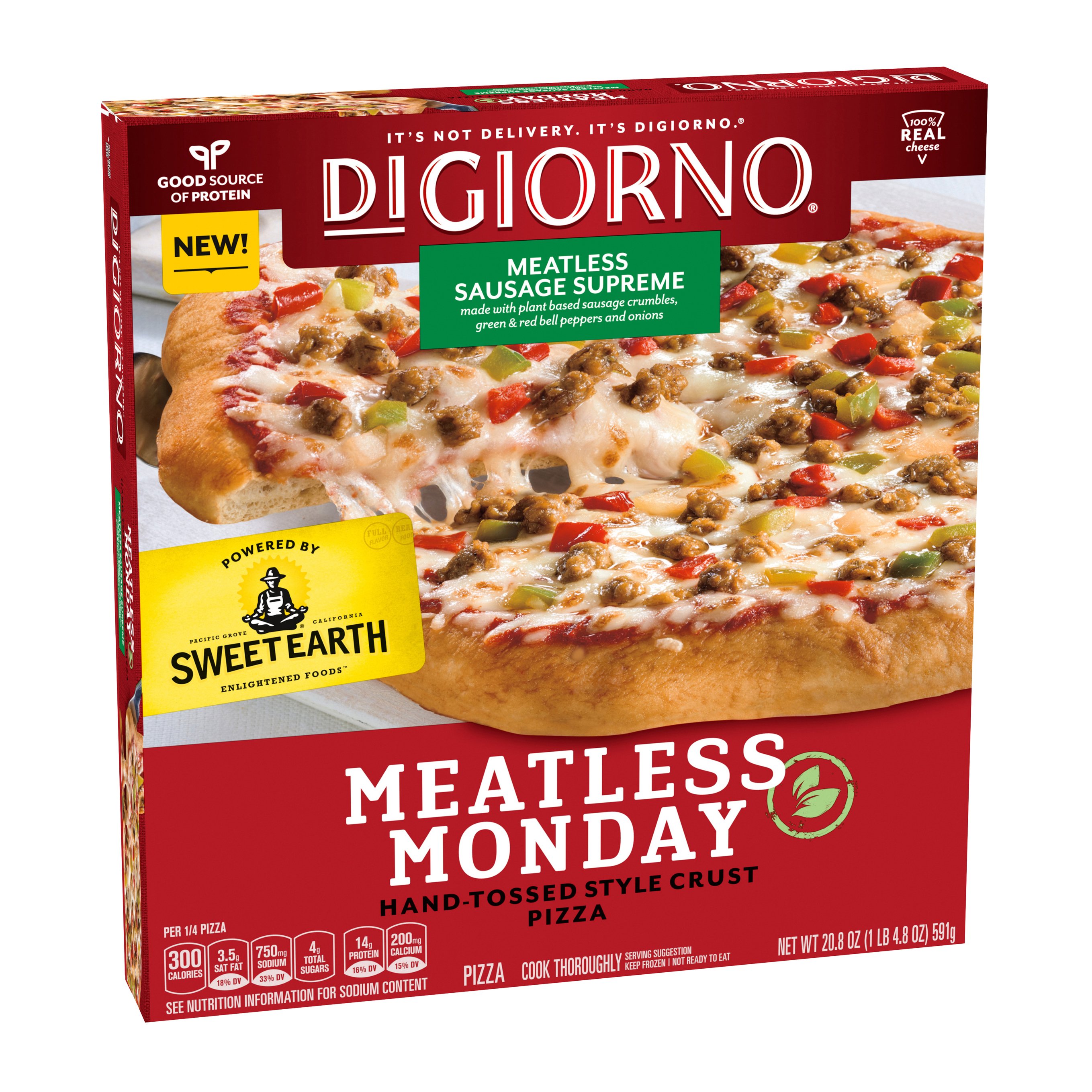 DiGiorno Hand-Tossed Style Crust Meatless Sausage Supreme Pizza - Shop ...