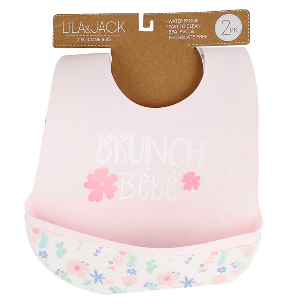 Lila & Jack Silicone Bib Set Brunch Bebe - Shop Bibs at H-E-B