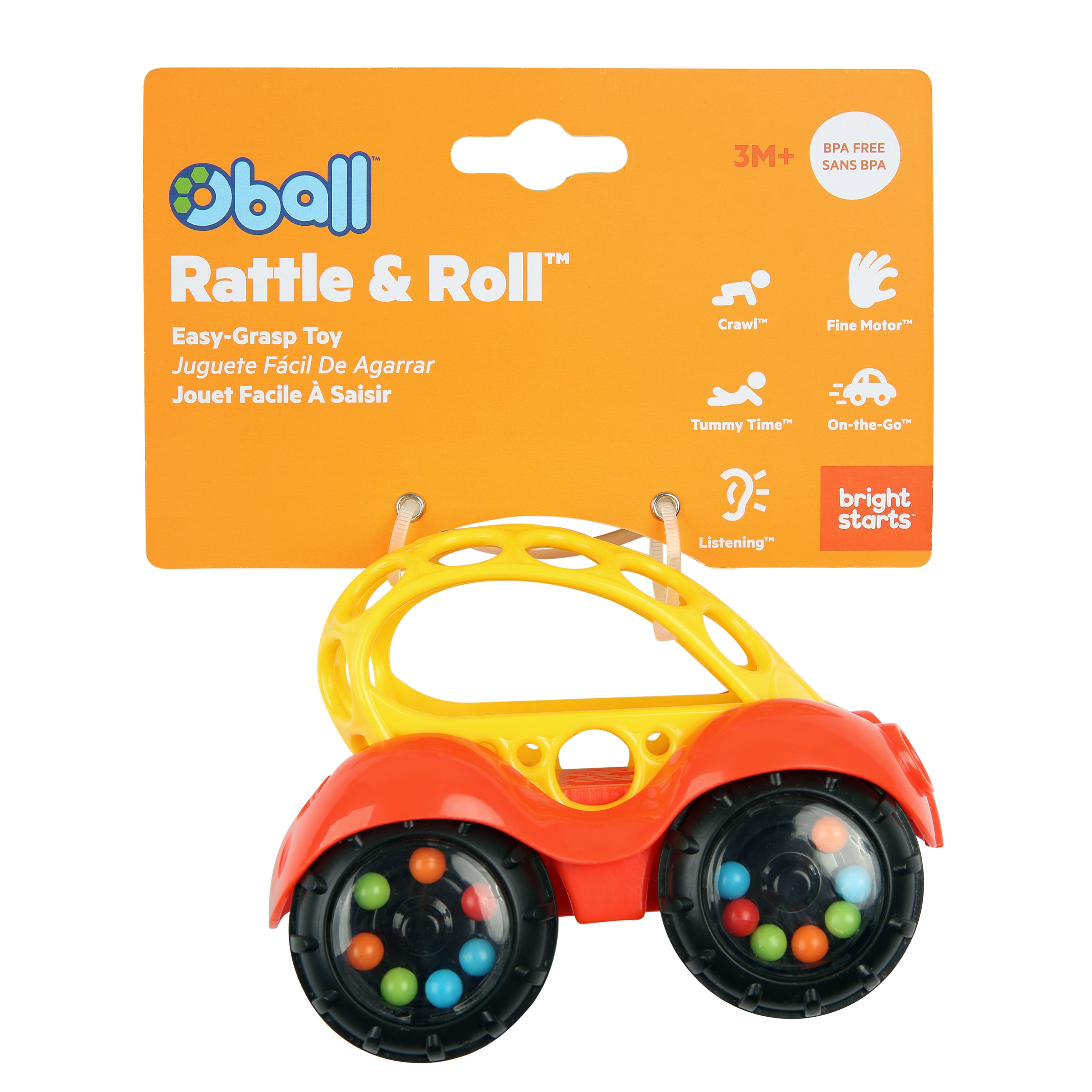 Bright Starts Oball Rattle and Roll Buggie Red - Shop Baby toys at H-E-B