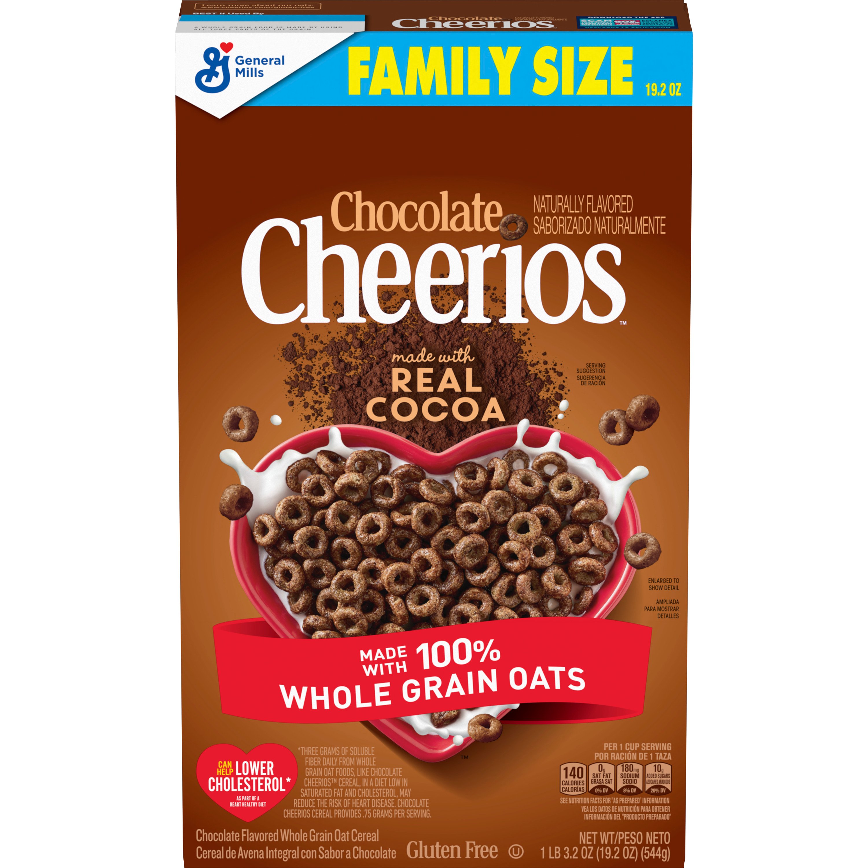 General Mills Chocolate Cheerios - Family Size - Shop Cereal at H-E-B